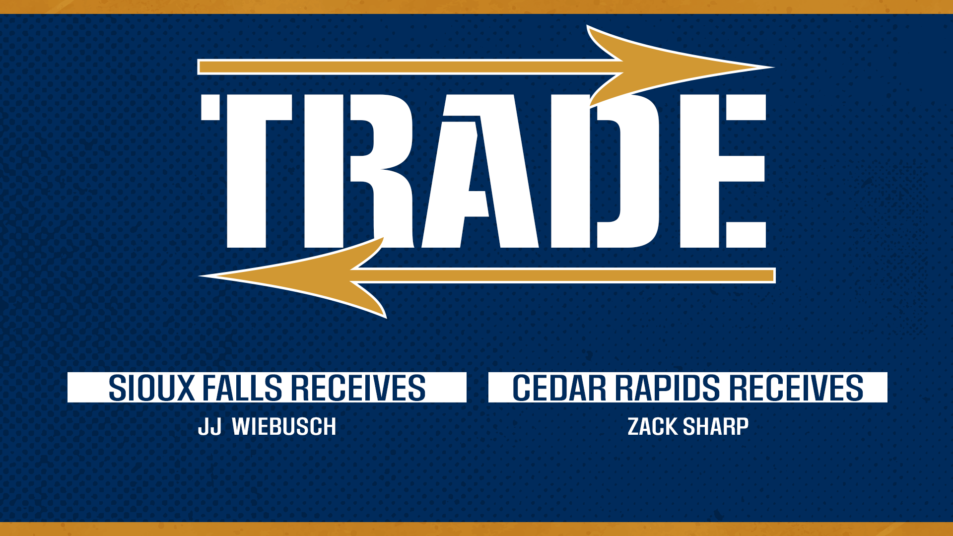 Stampede acquire forward Wiebusch from Cedar Rapids - Sioux Falls Stampede