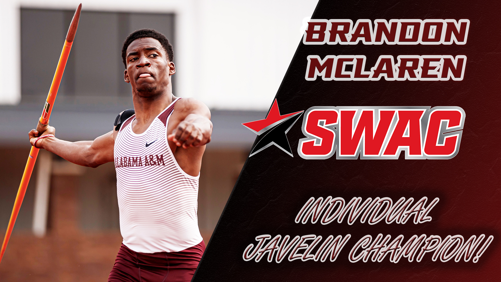 Brandon McLaren - 2021-22 - Track and Field - Alabama A&M Athletics