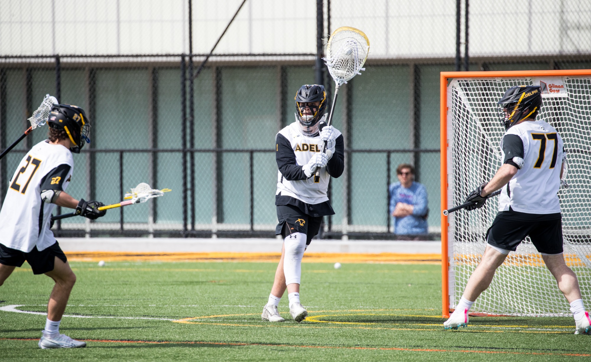 #3 Men’s Lacrosse Holds Off #10 Pace, 18-7 - Adelphi University Athletics