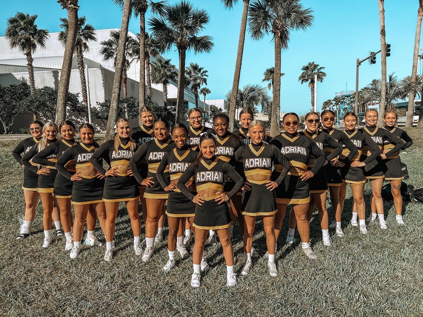 Cheer Team Close Action at NCA Nationals in Florida - Adrian College