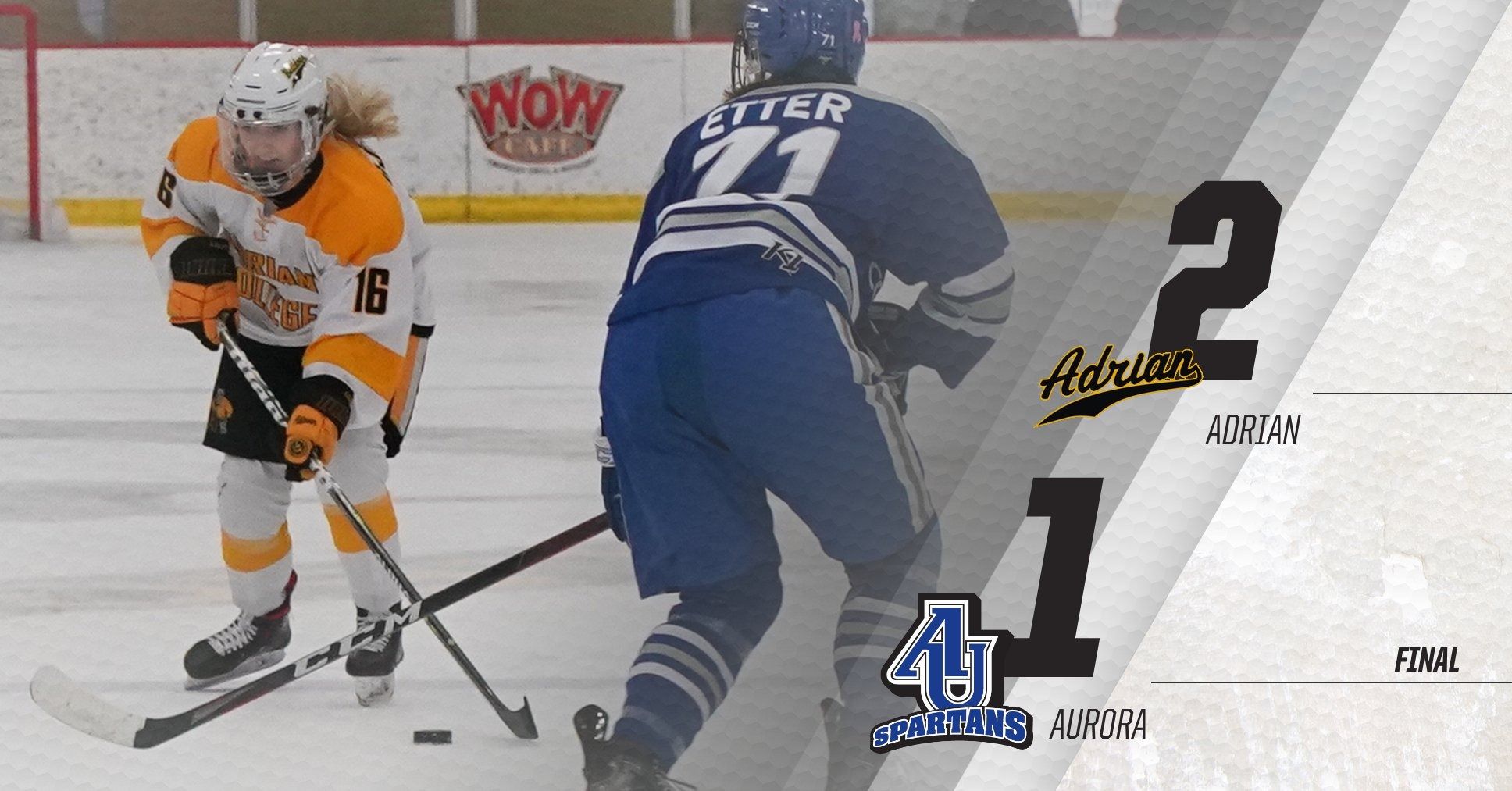 Bjelland Scores at the Buzzer to Put Women's Hockey over Aurora - Adrian College