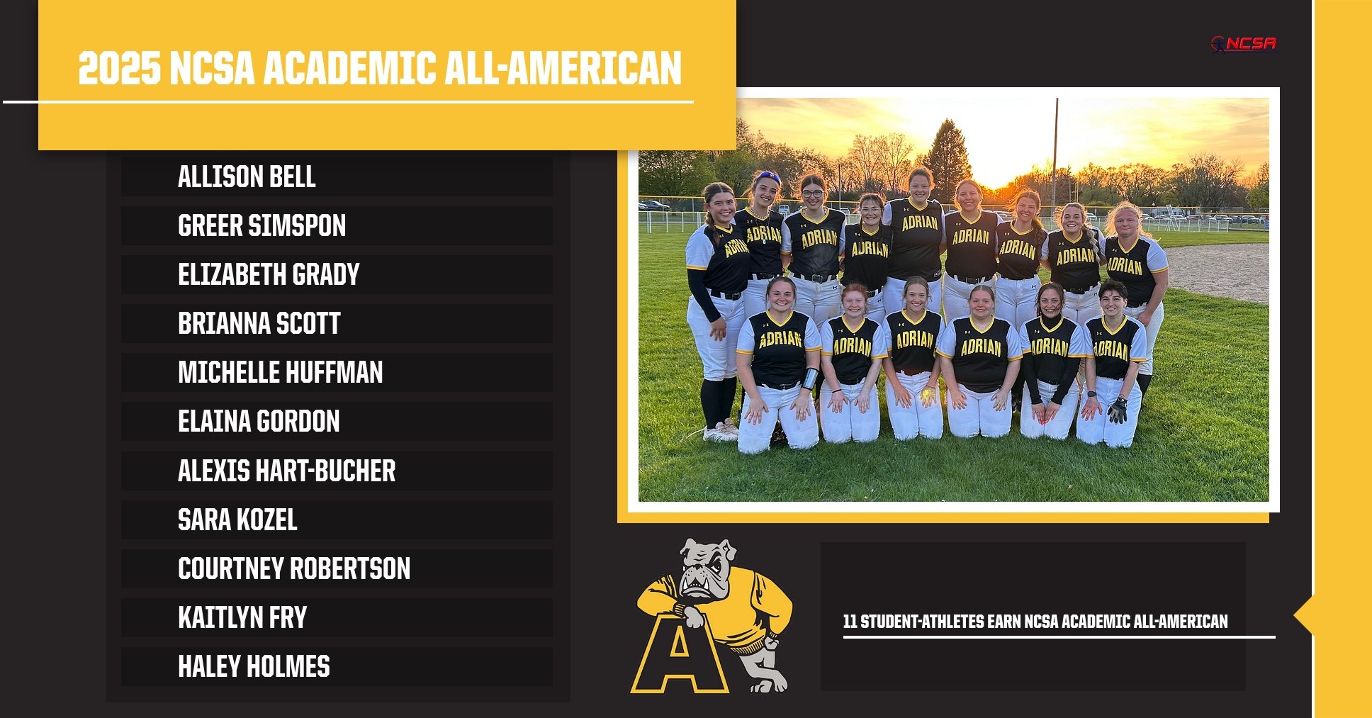Adrian College Announces the Addition of Three New Athletic Programs ...