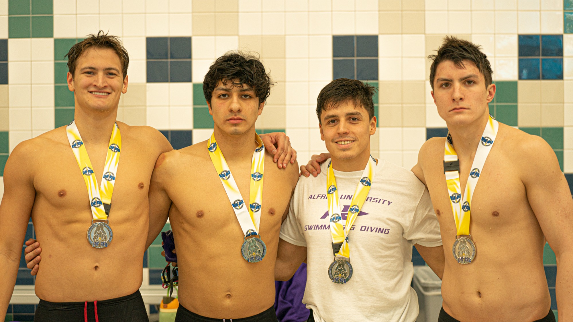 Men's Swimming Sets New School Record at E8 Championships - Alfred ...