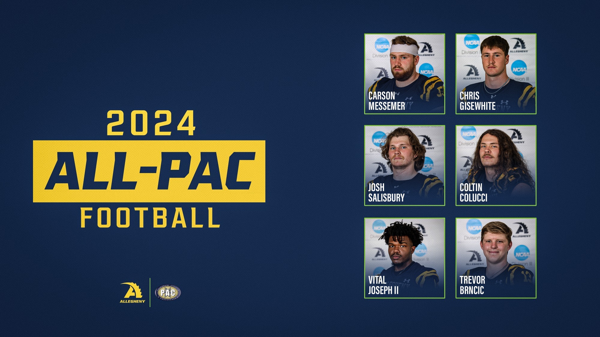 Layer, Hammond Represent Gators at PAC Football Media Day - Allegheny ...
