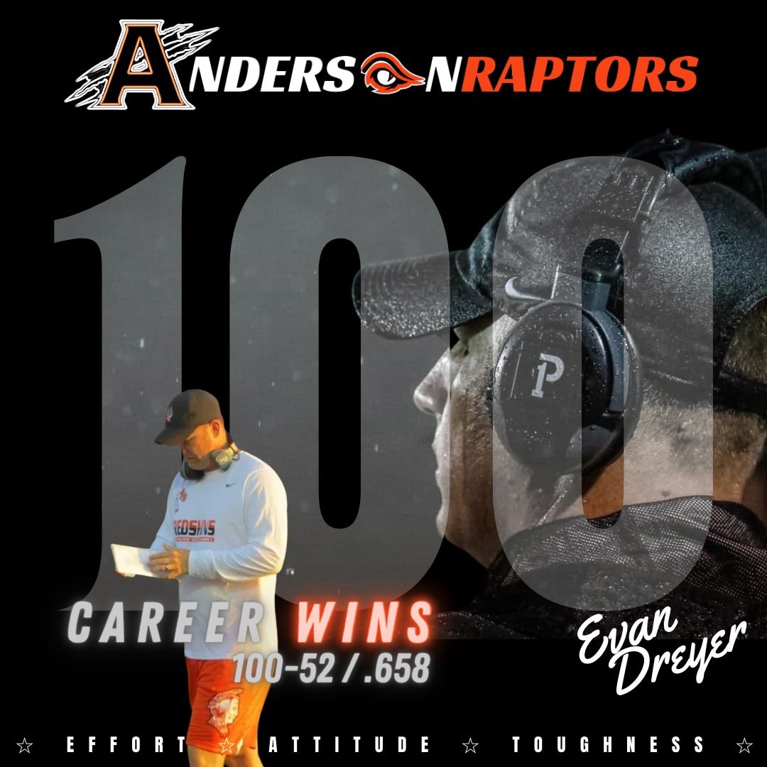 Congratulations Coach Dreyer on Career Win #100 - Anderson Raptors ...