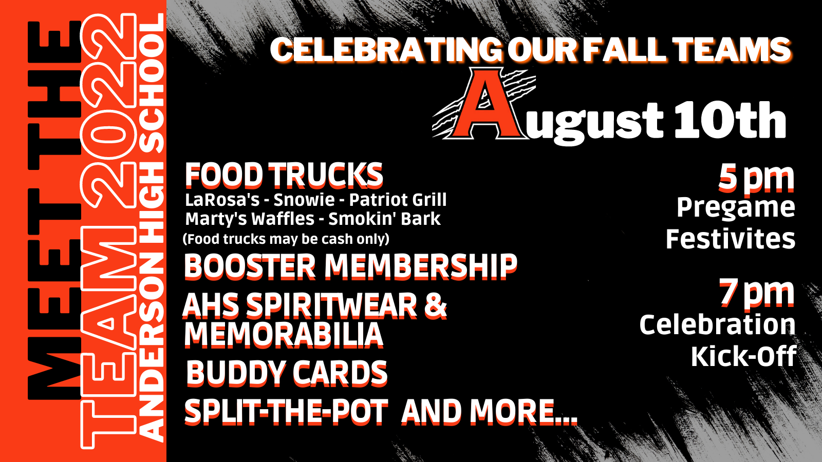 Meet the Team August 10 - Anderson Raptors Athletics