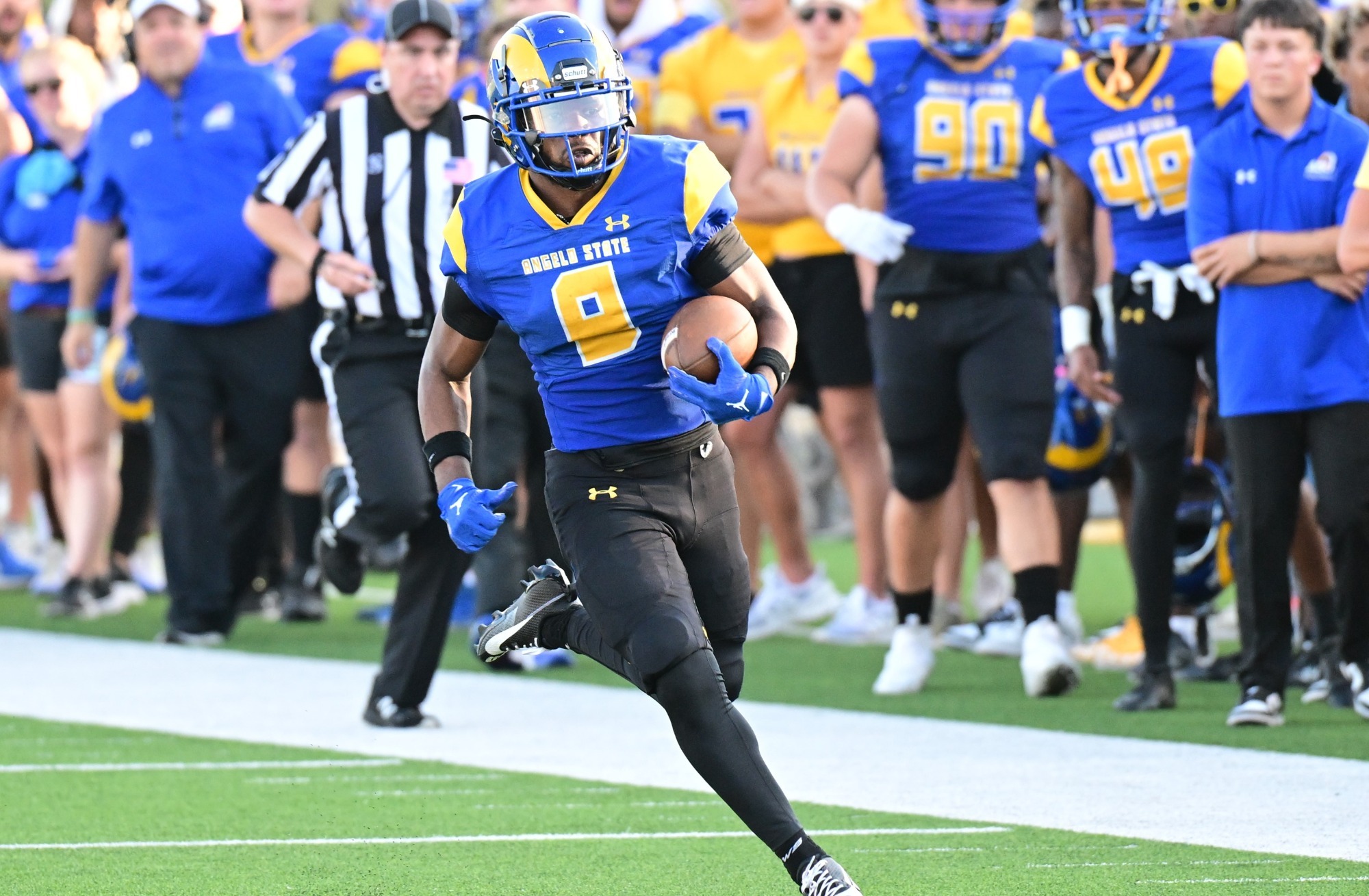No. 22 Rams Down Mustangs 62-9 - Angelo State University Athletics