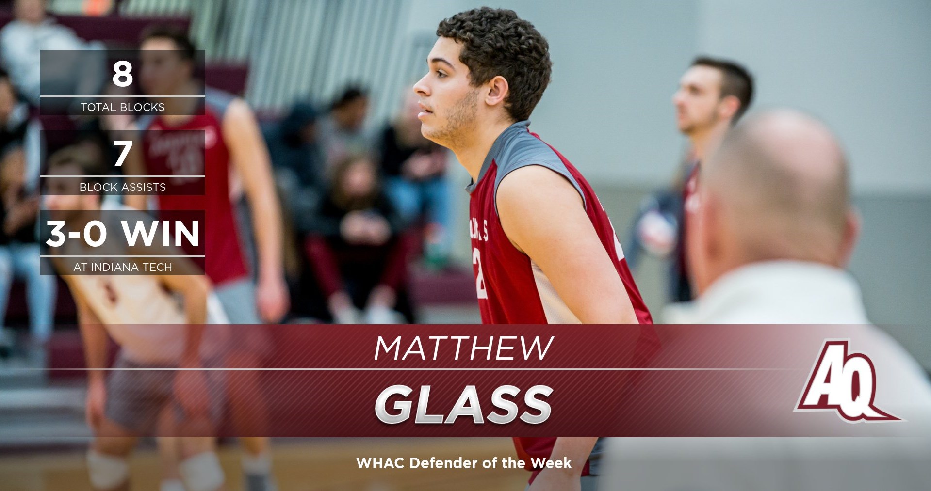 Matthew Glass - 2022 - Men's Volleyball - Aquinas College