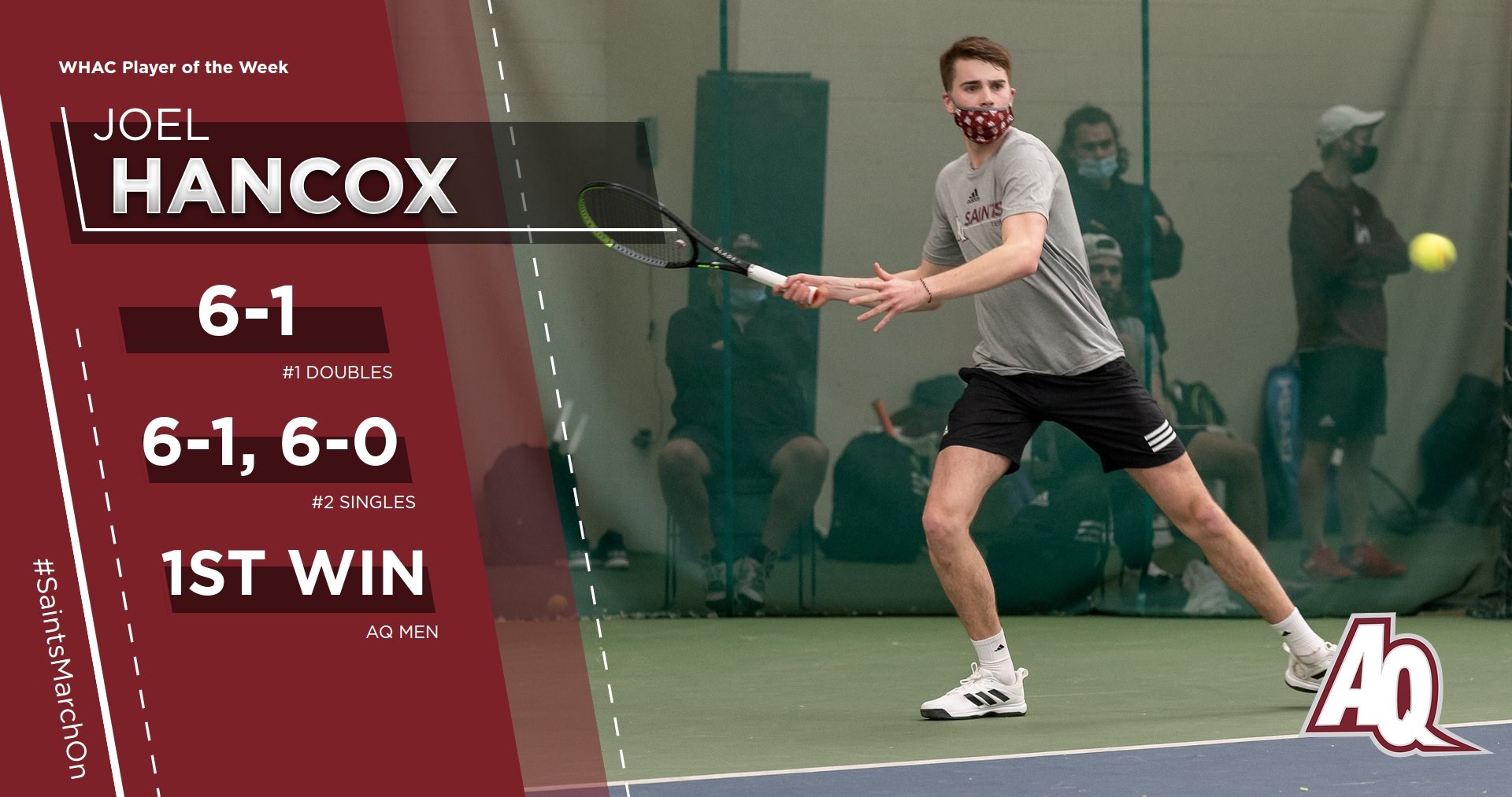 Joel Hancox - 2021 - Men's Tennis - Aquinas College