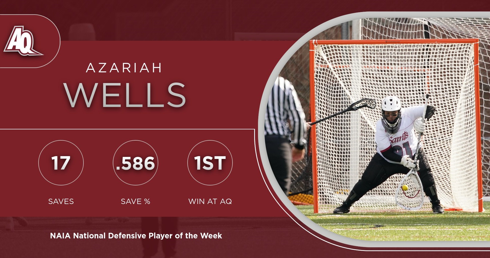 Azariah Wells - 2023 - Women's Lacrosse - Aquinas College