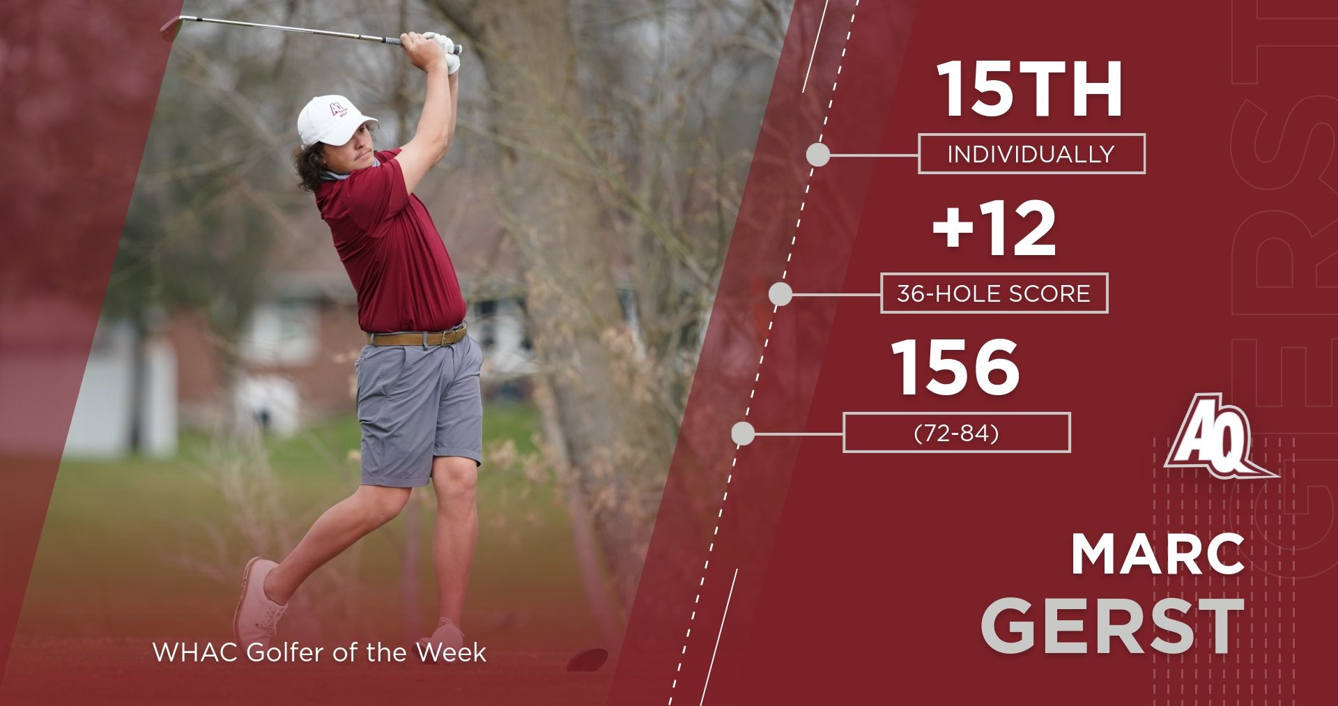 Marc Gerst - 2021-22 - Men's Golf - Aquinas College