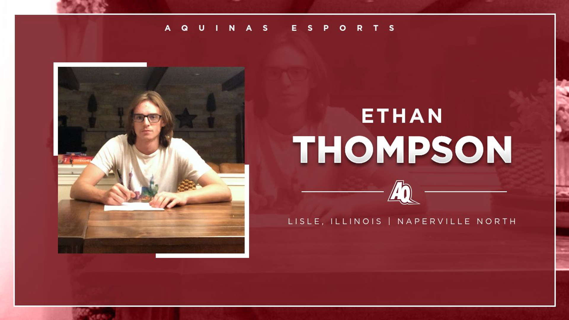 Esports Program Adds Ethan Thompson - Aquinas College