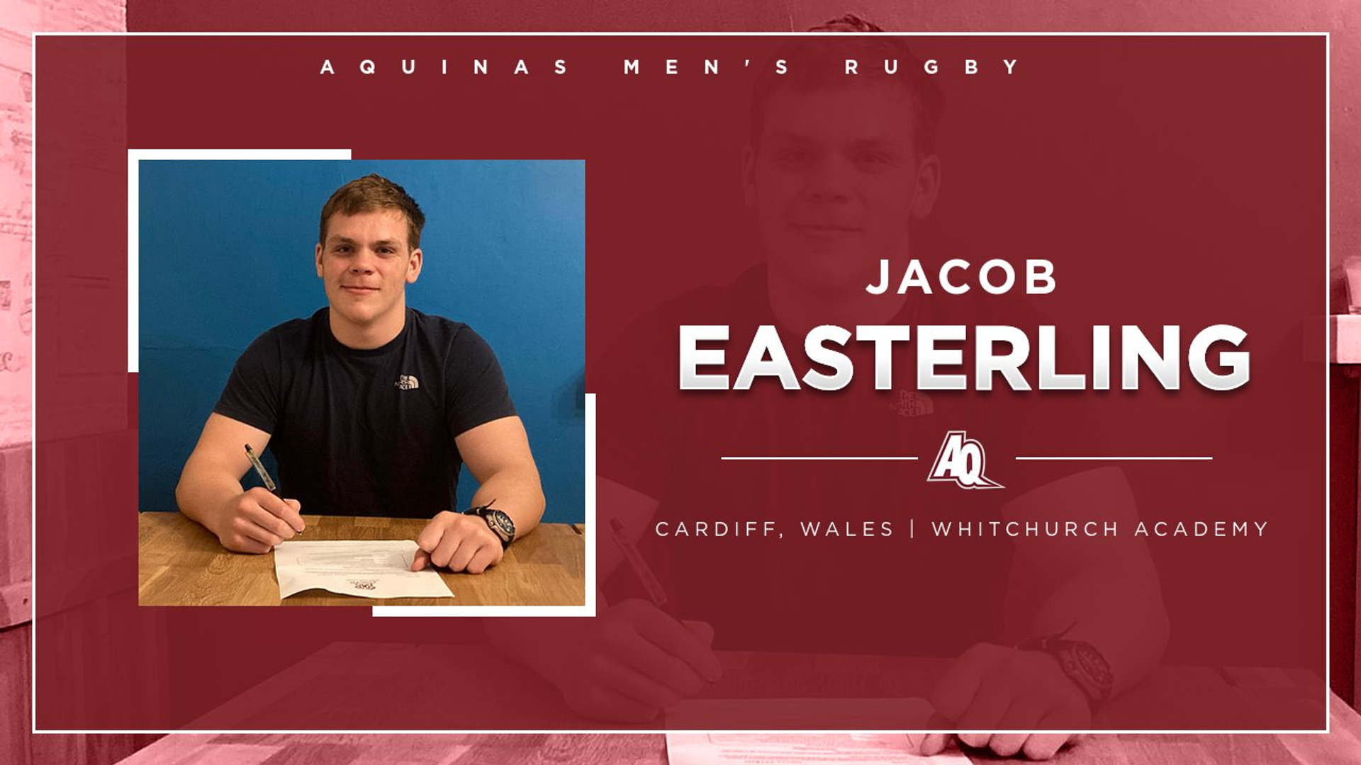 Aquinas Men's Rugby Signs Jacob Easterling - Aquinas College