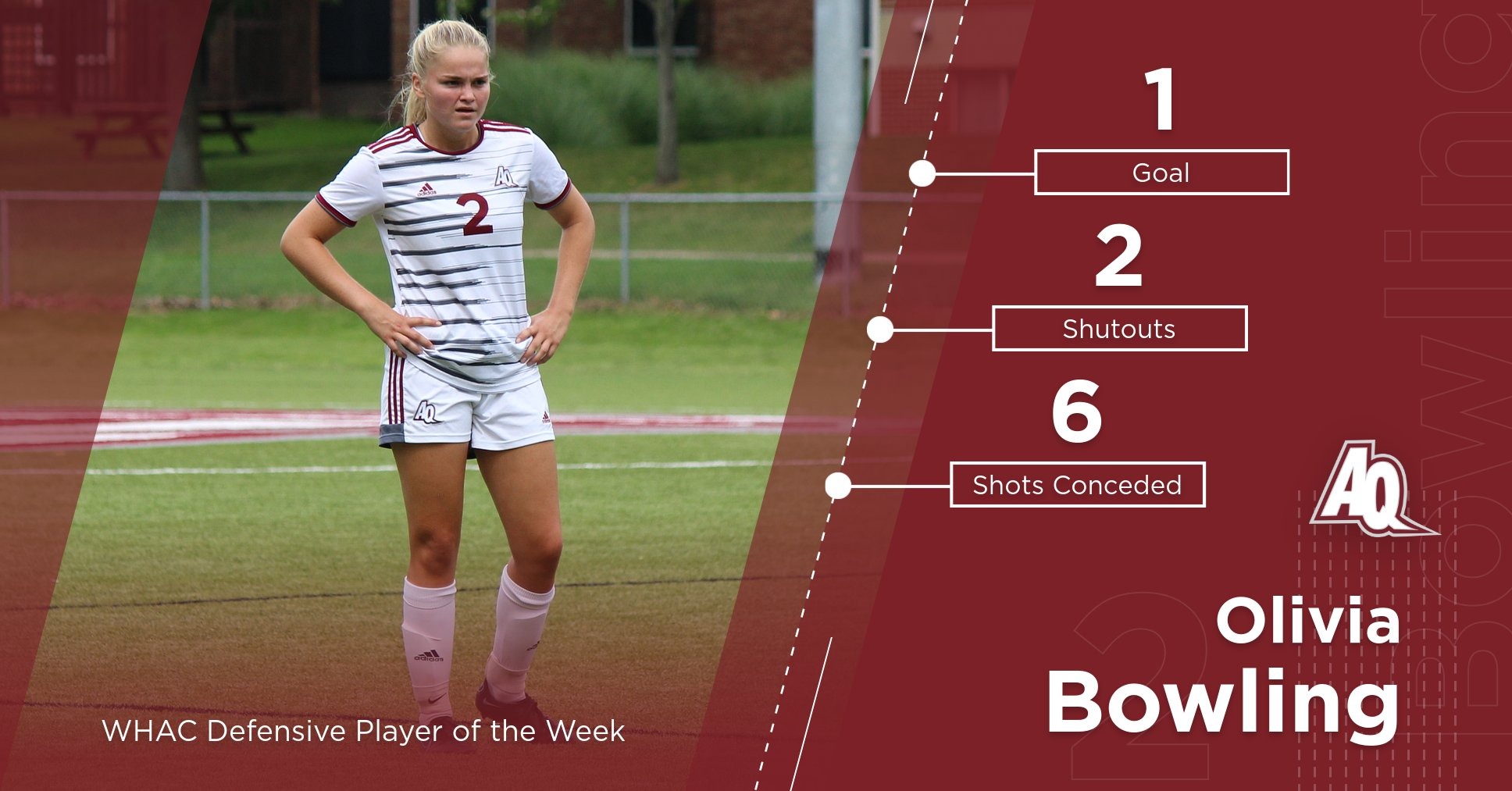 Last-Minute Winner Nets Olivia Bowling WHAC Defender of the Week ...