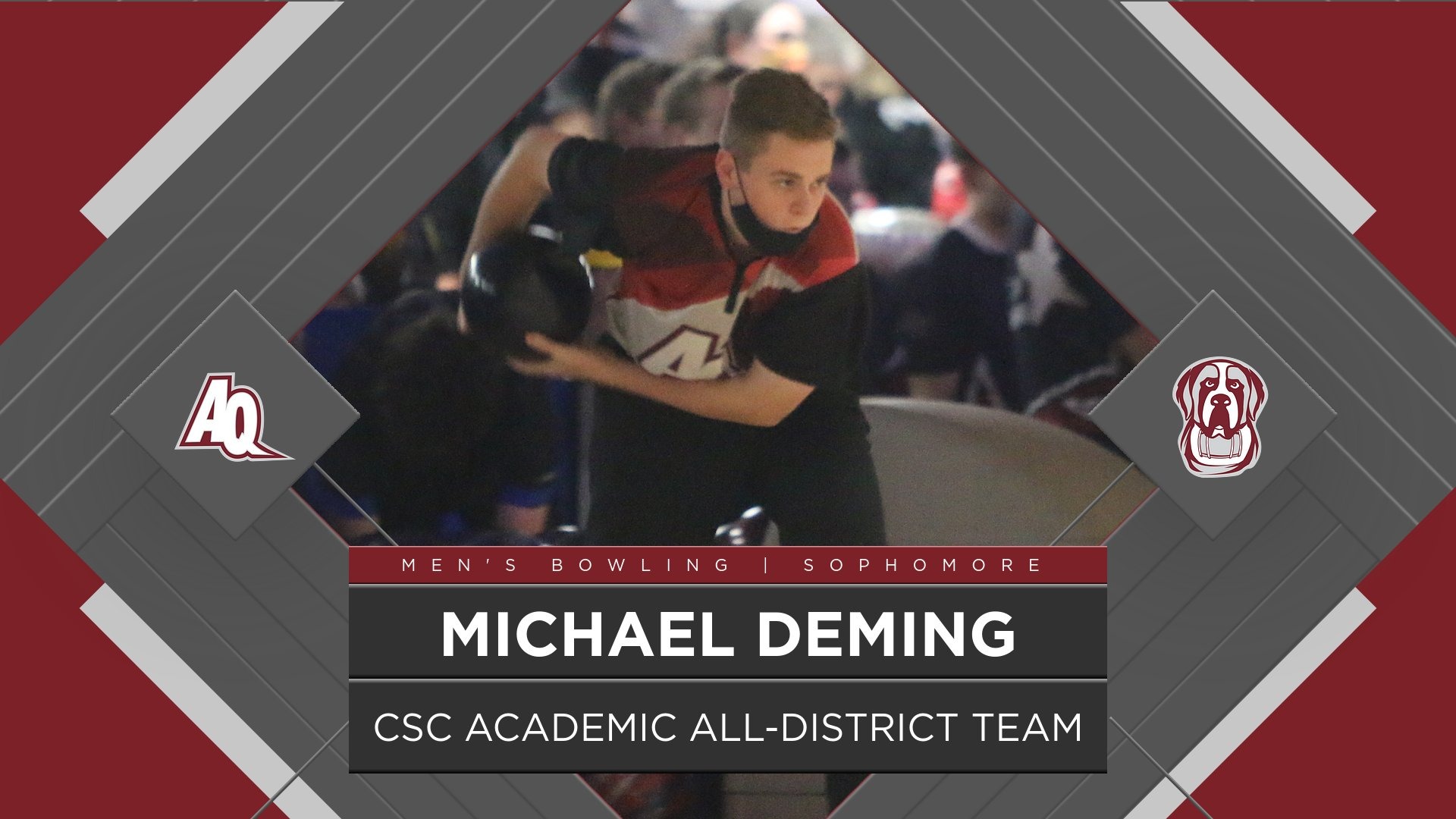 Michael Deming Named to CSC Academic All-District Squad - Aquinas College