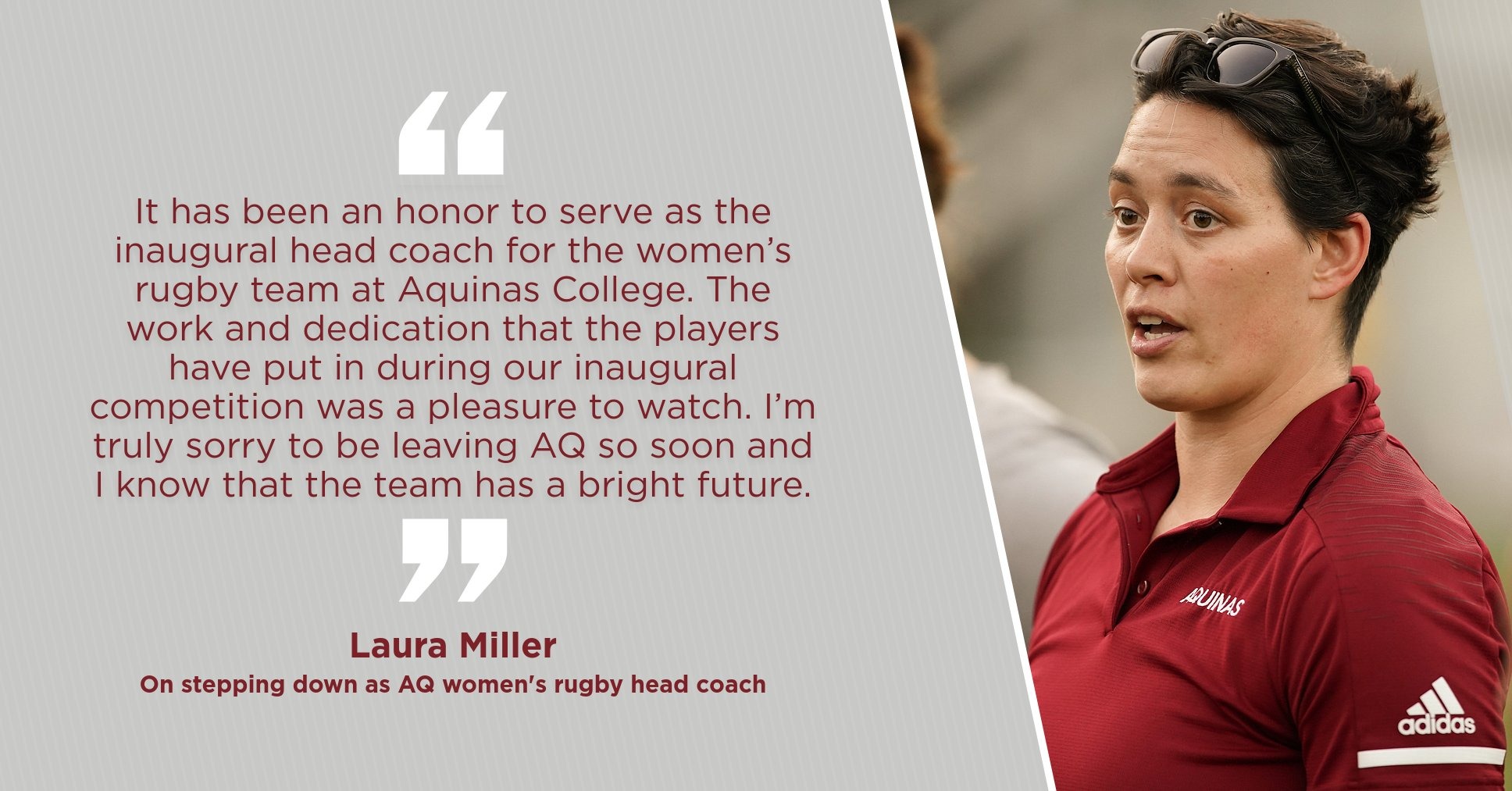 AQ Women's Rugby Head Coach Laura Miller Accepts New Position at ...