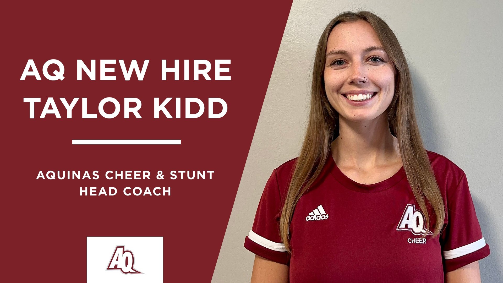 Taylor Kidd Promoted to AQ Cheer, STUNT Head Coach - Aquinas College