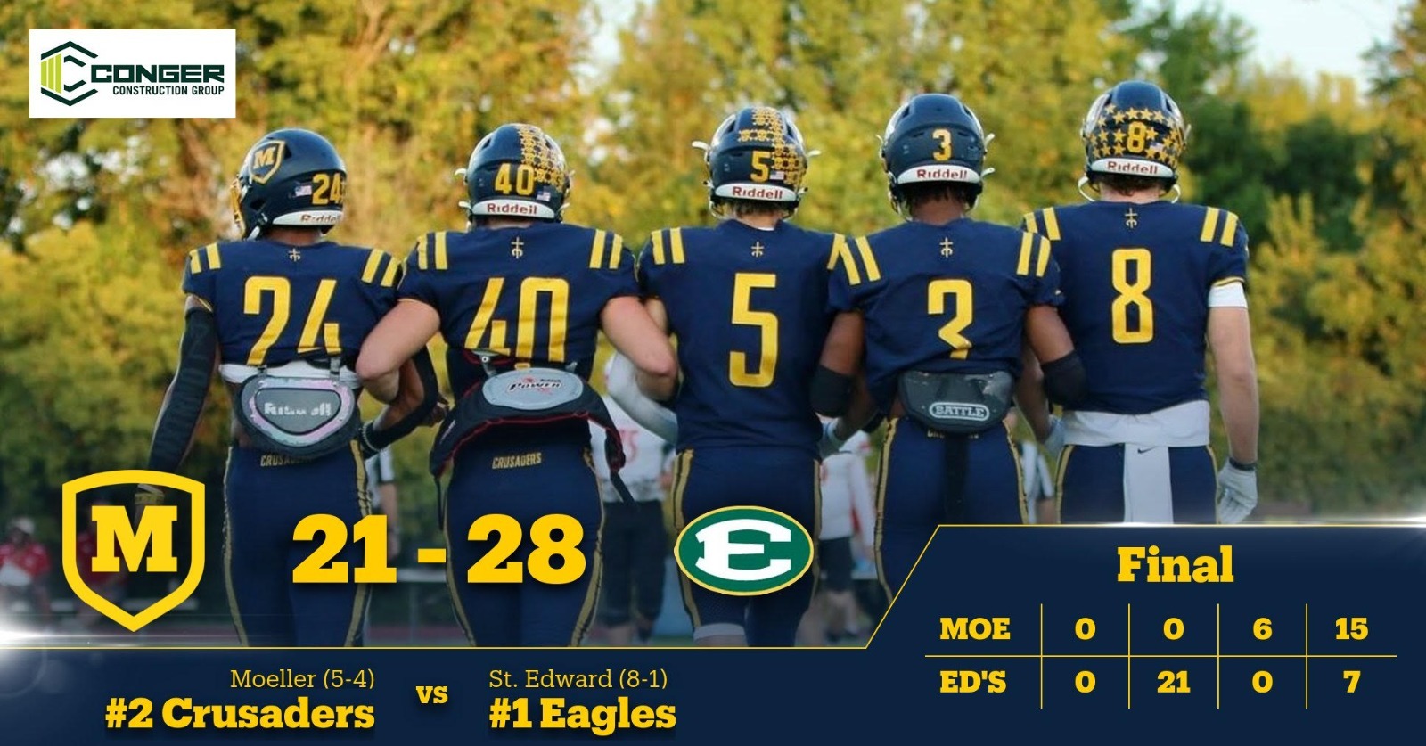 Moeller loses a close one in Cleveland - Archbishop Moeller Crusaders ...