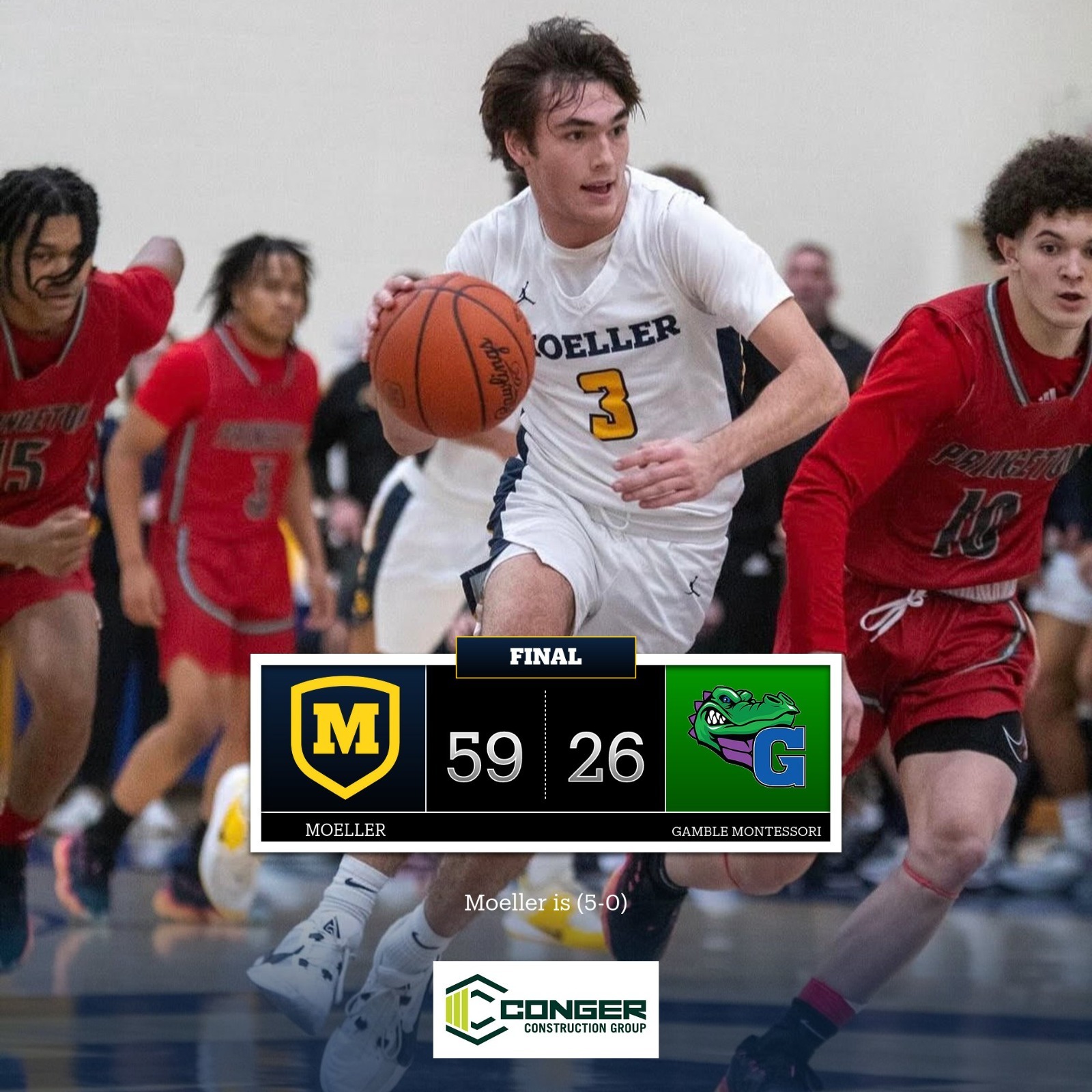 Moeller Basketball is (5-0) - Archbishop Moeller Crusaders Athletics