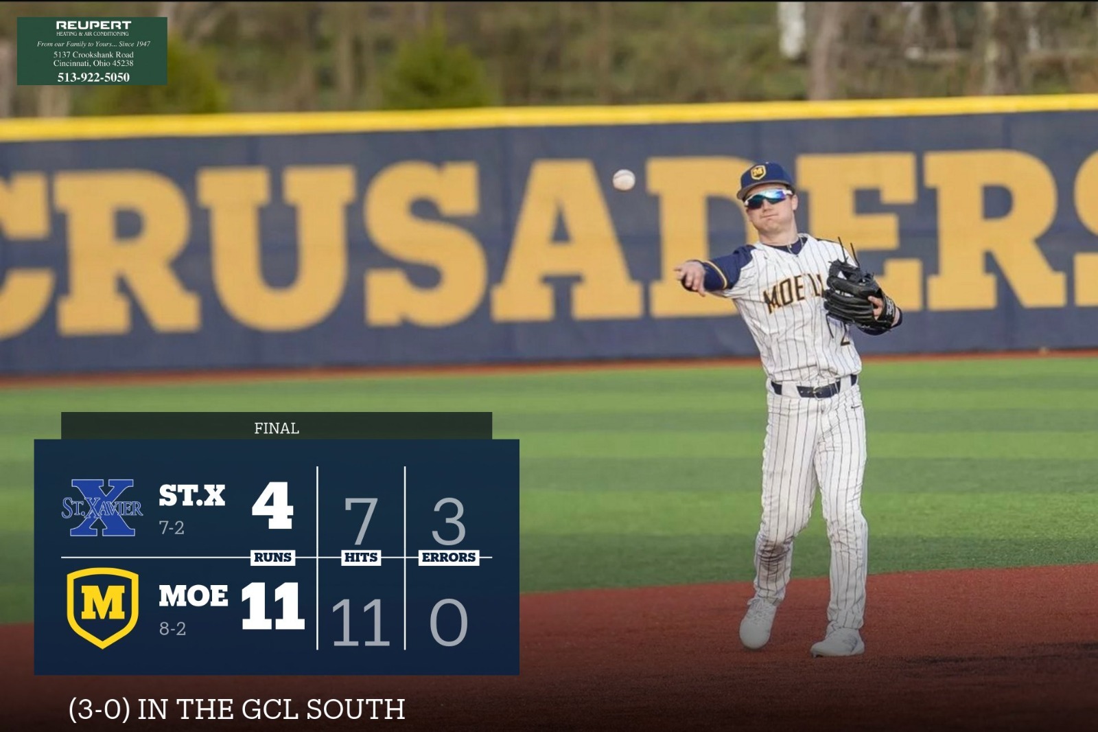 Moeller Baseball remains unbeaten in GCL play - Archbishop Moeller ...