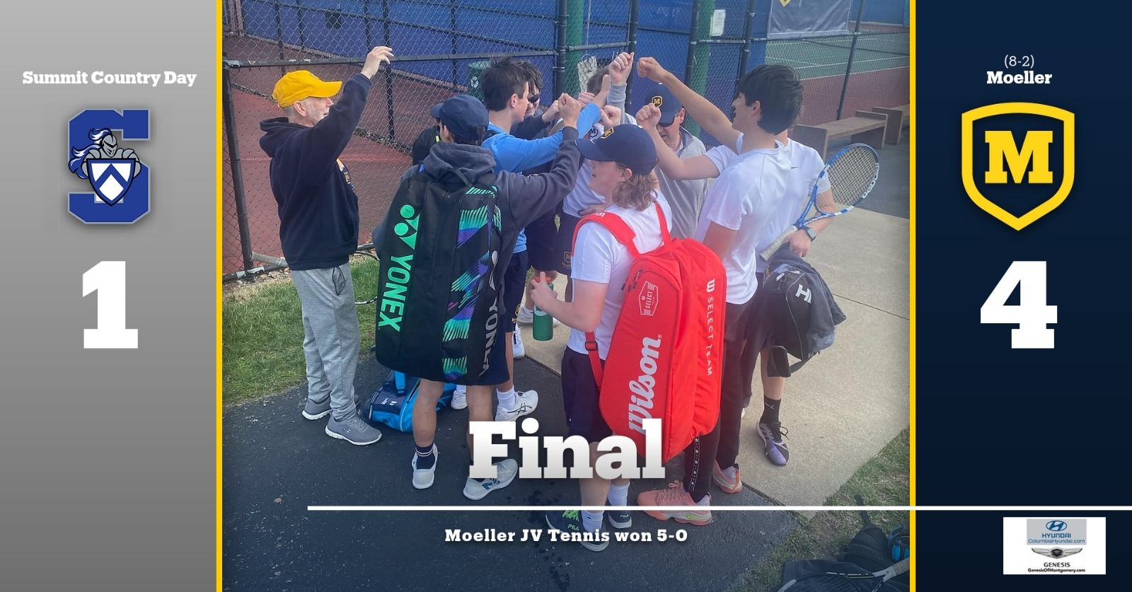 Back to back wins for Big Moe Tennis - Archbishop Moeller Crusaders ...