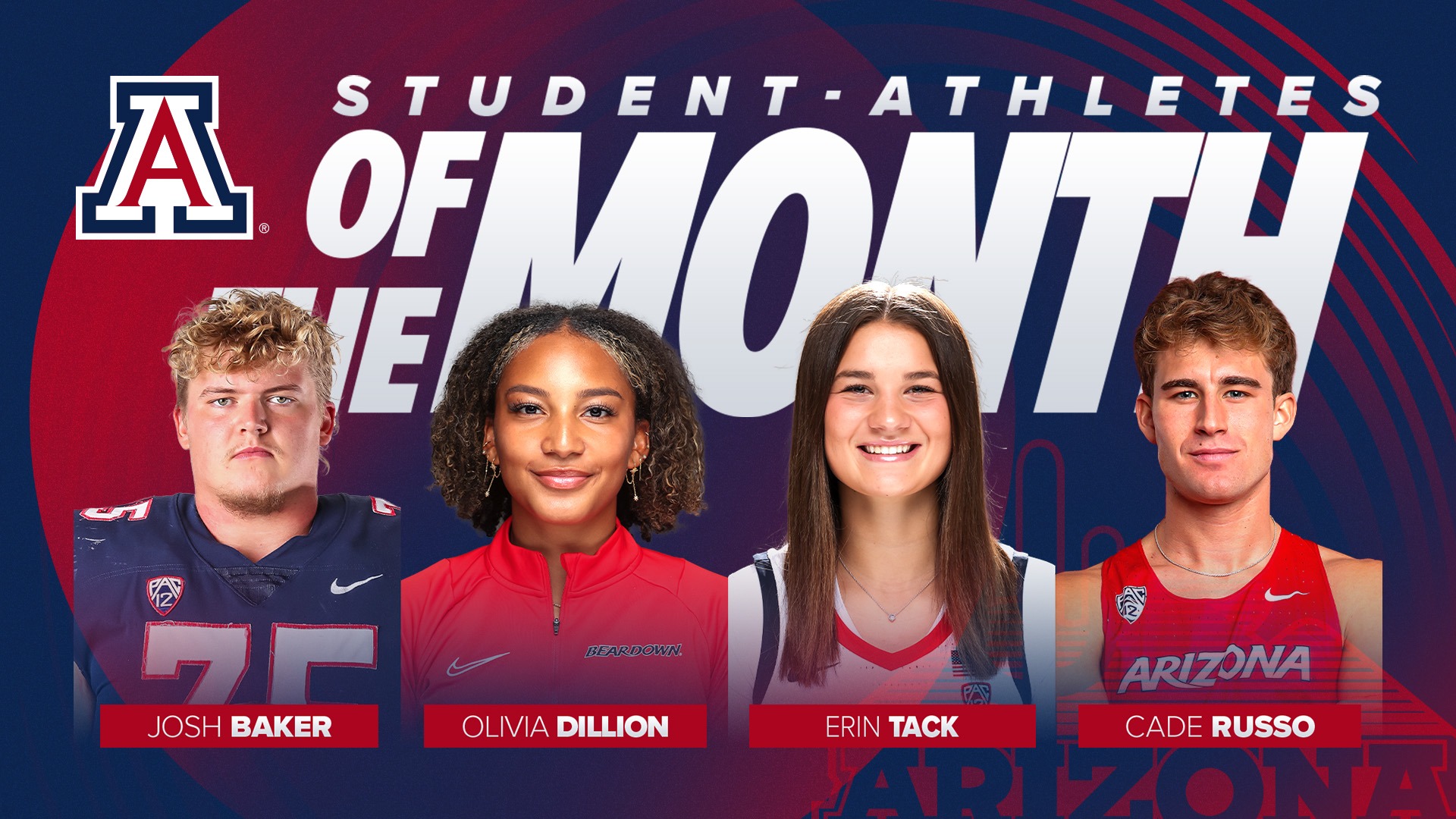 October Student-Athletes of the Month Announced - University of Arizona ...