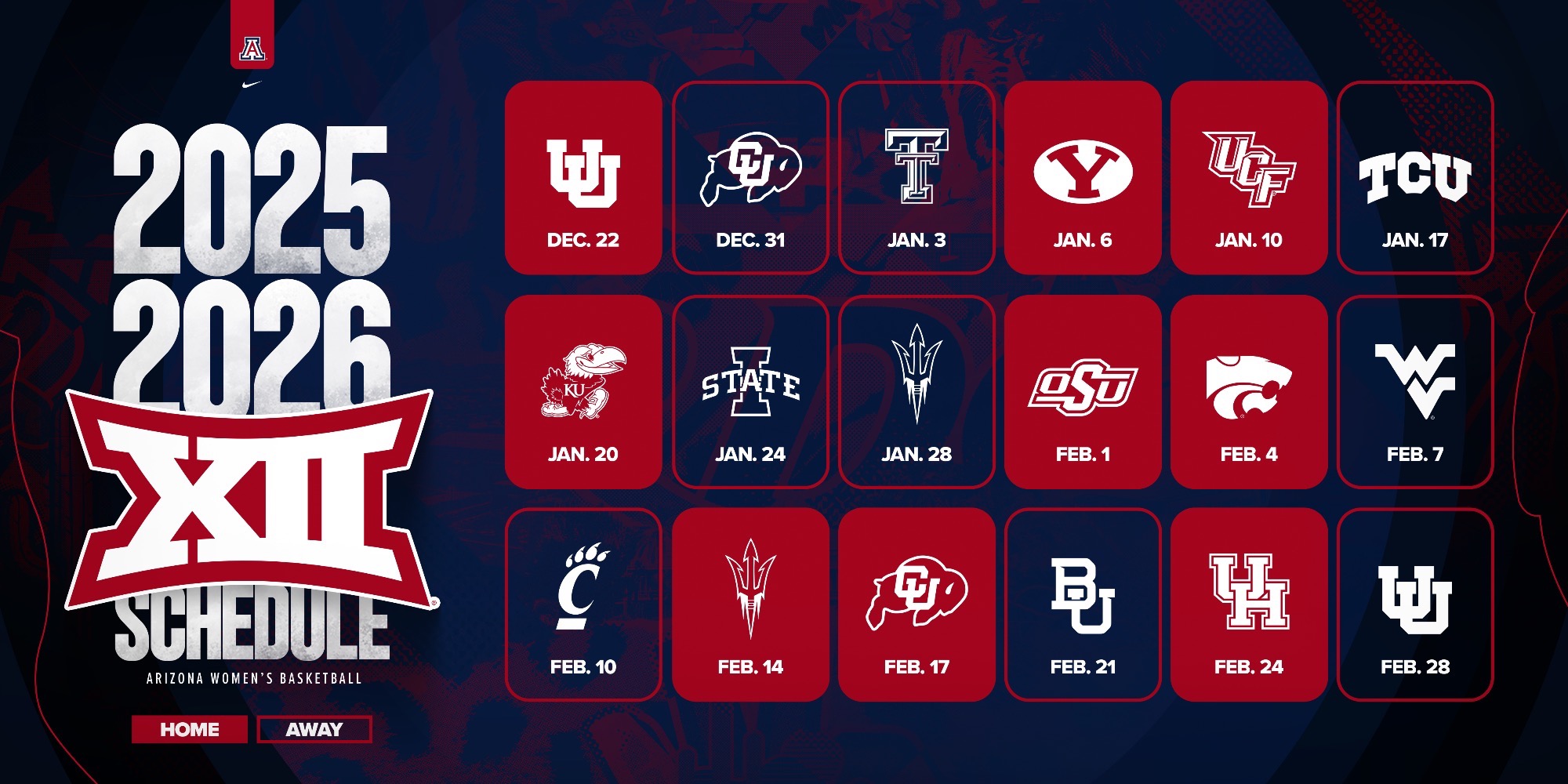 Big 12 Releases 2025-26 Women's Basketball Schedule Matrix - University ...
