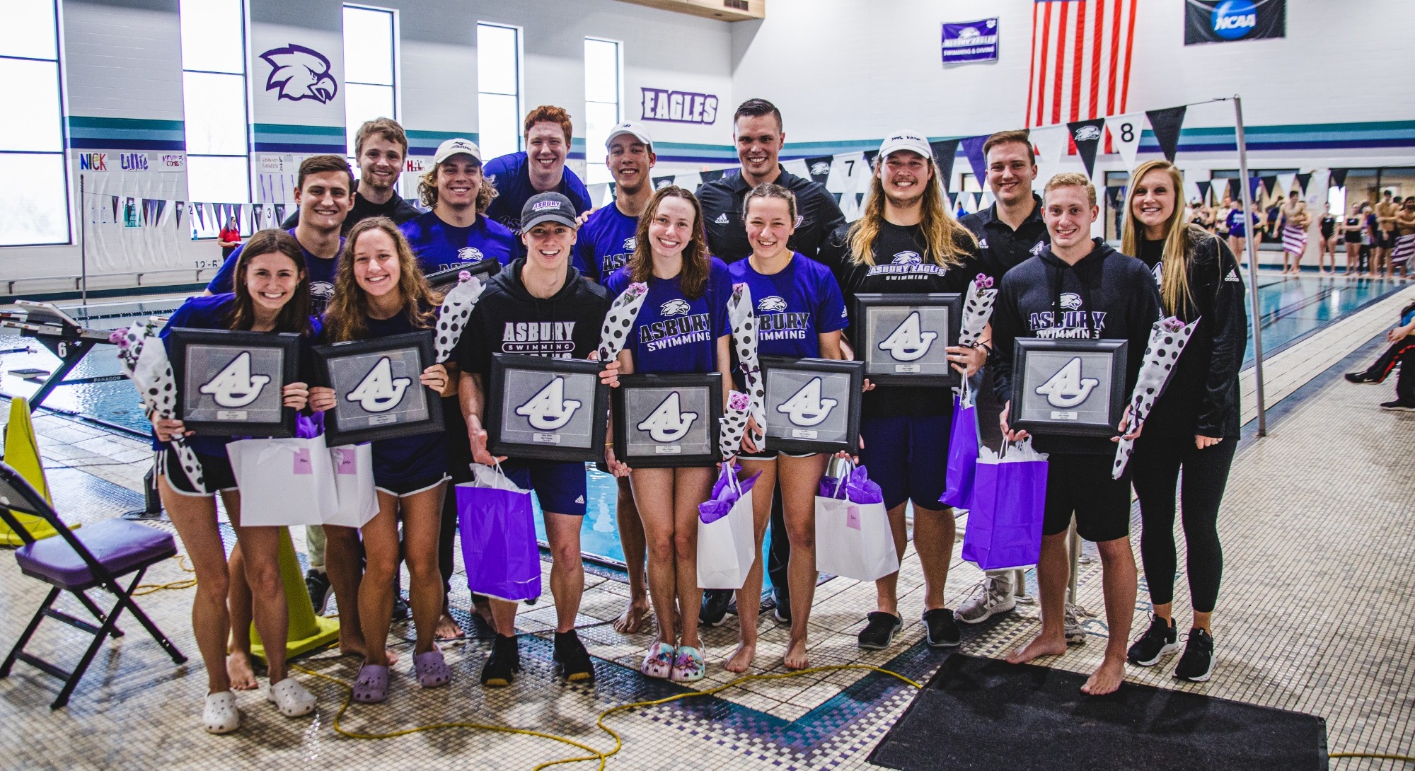 Swimming Relishes a Senior Day Sweep of Anderson and Midway - Asbury ...