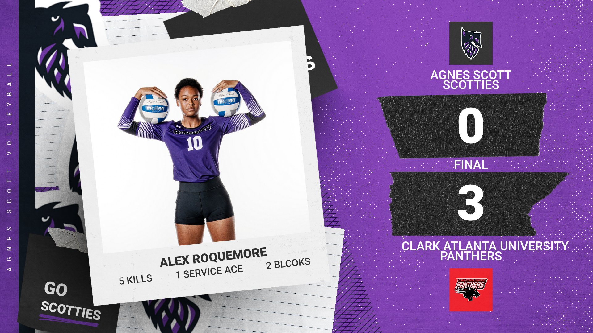 Scotties Volleyball Battled Tough But Fell in Straight Sets to Clark ...