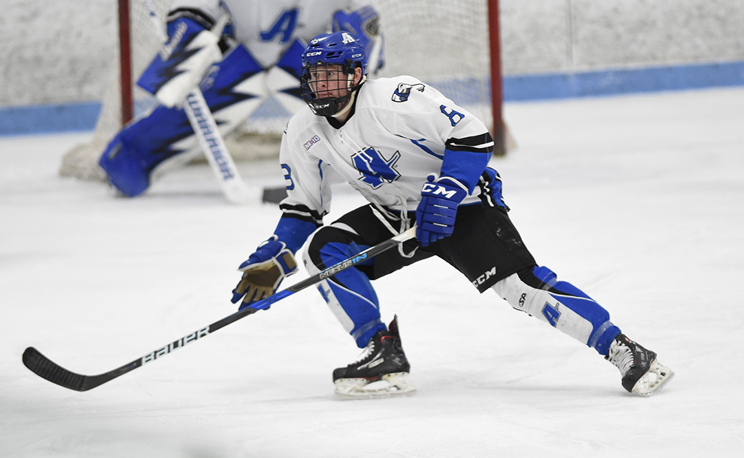Offense Aplenty in 6-4 Win for Men's Ice Hockey - Assumption University