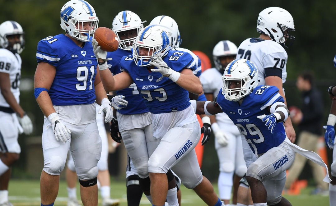 Football Clinches Conference Victory Over Owls - Assumption University