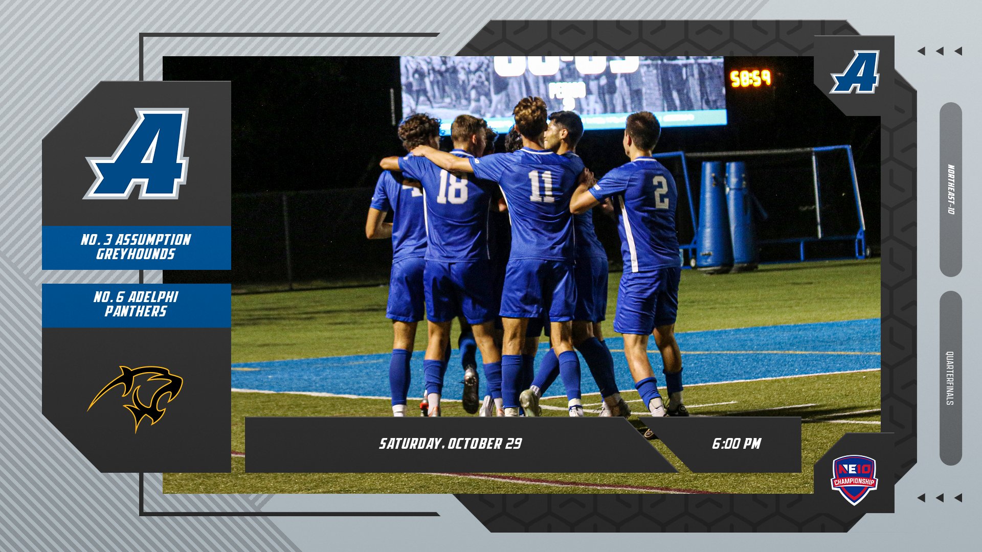 PREVIEW: Men's Soccer Hosts Adelphi in NE10 Quarterfinals, on Saturday ...