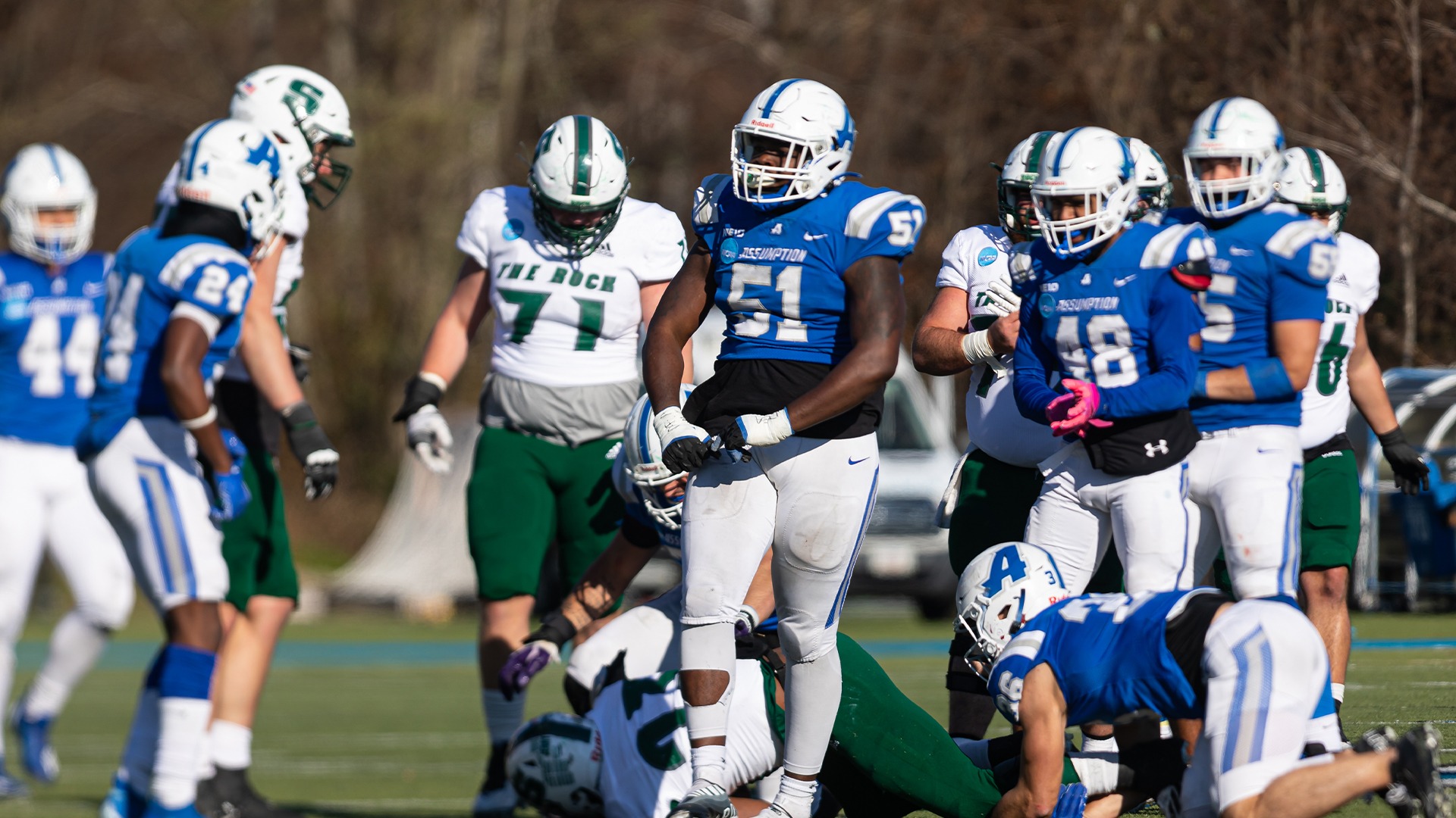 Football Comes Up Short in NCAA First Round, 17-14 - Assumption University