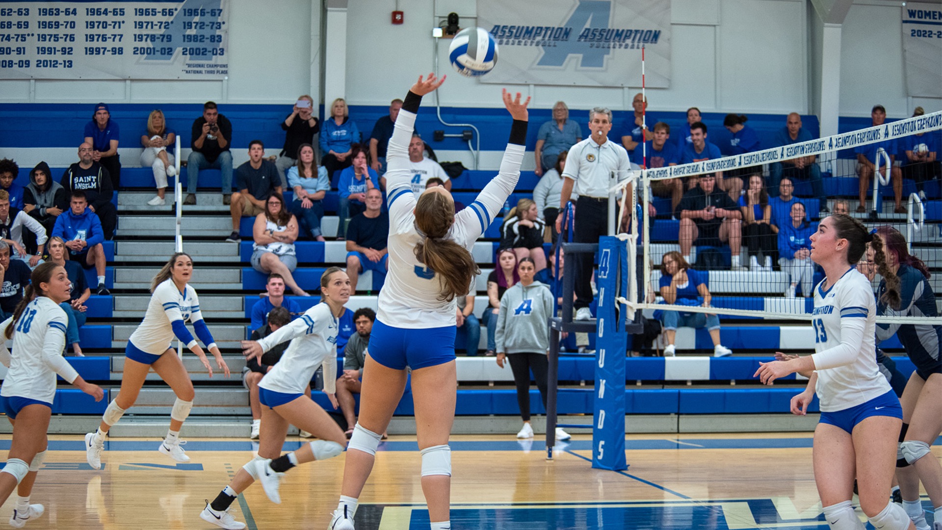 Volleyball closes year at AIC - Assumption University