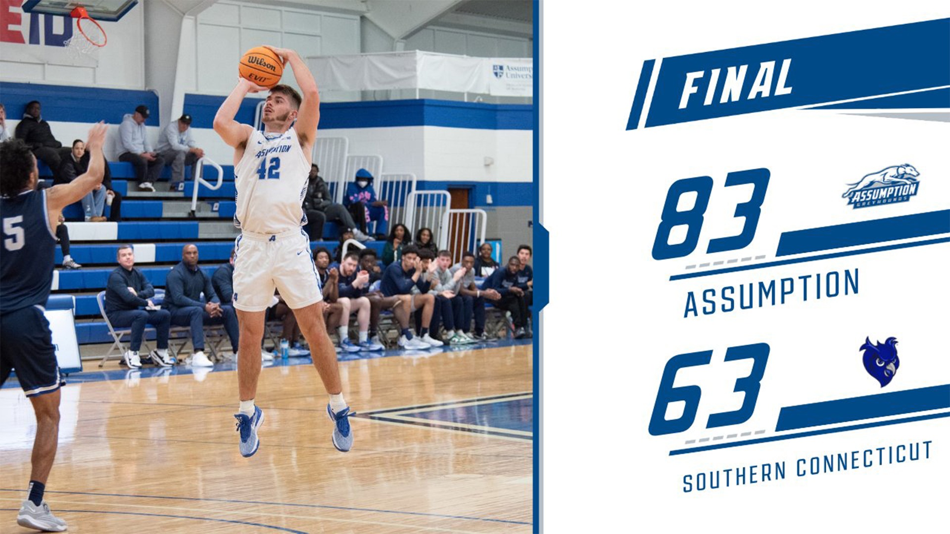 Men's Basketball cruised to an 83-63 NE10 win over Southern Connecticut ...