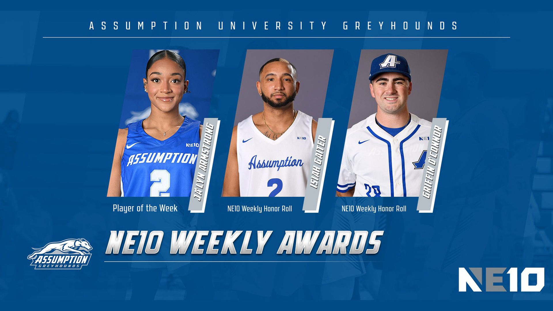 Armstrong Named NE10 Player of the Week, Two Other Recognized ...