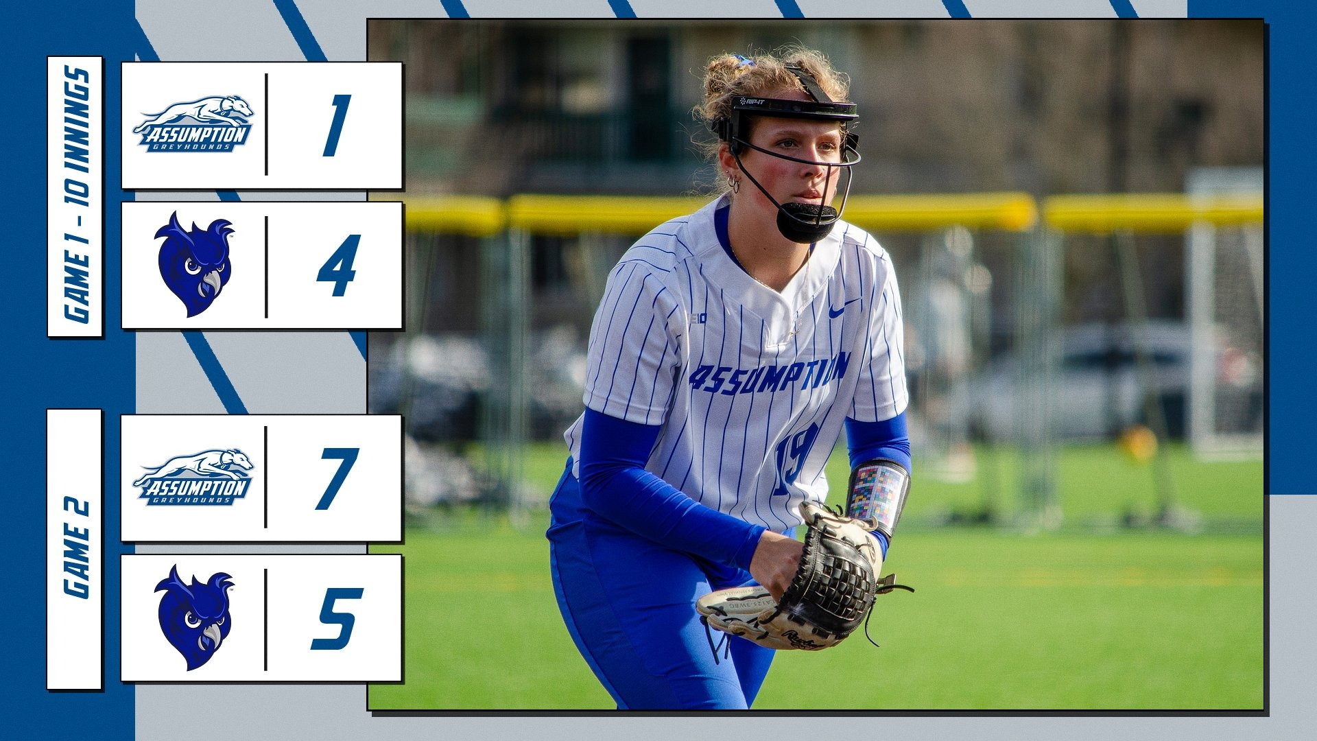Softball Splits Home Opener against SCSU - Assumption University