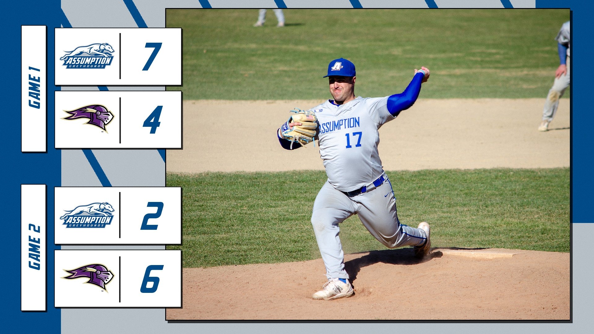 Baseball Takes One of Two Against Saint Michael's - Assumption University