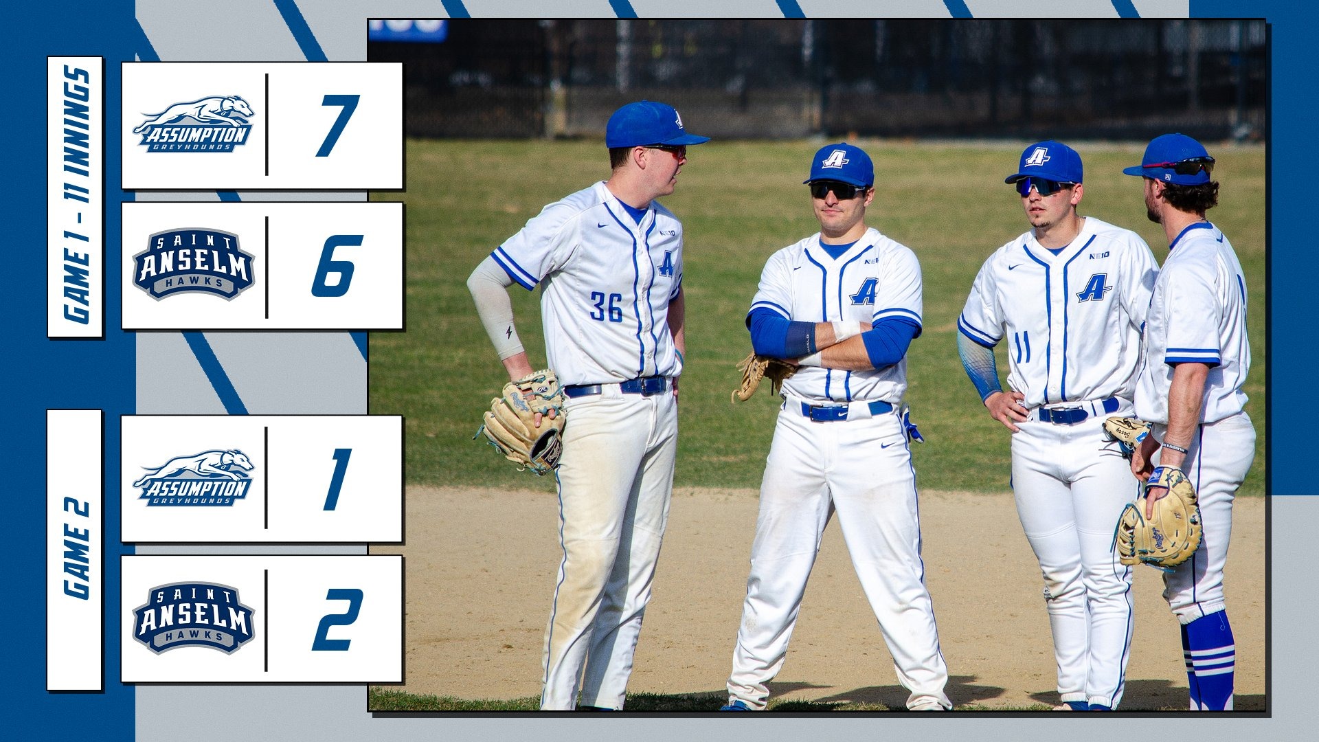 Baseball walks off in Game One, but fell in Game Two vs. Saint Anselm ...