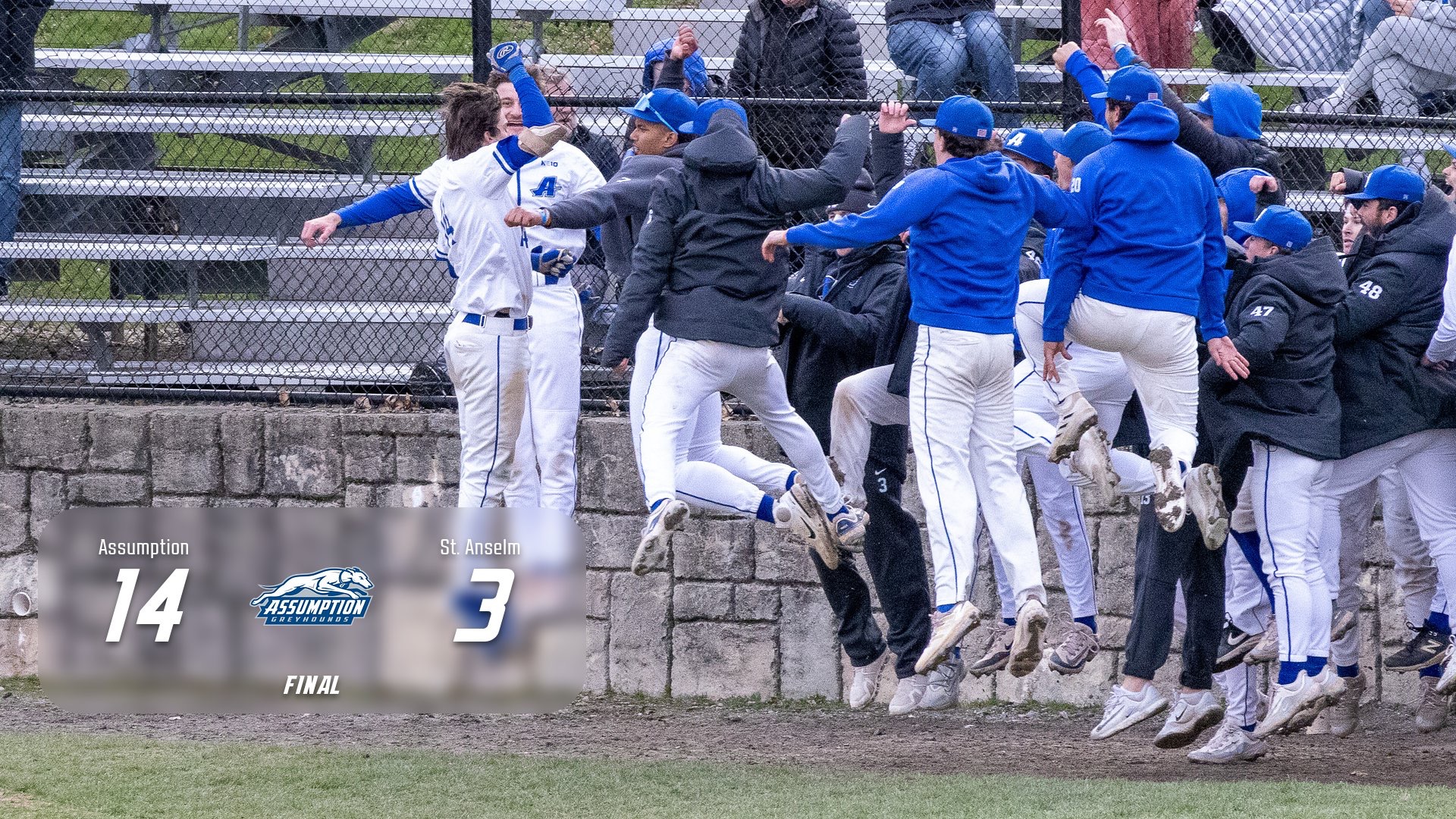 Baseball clinches postseason berth with 14-3 win at Saint Anselm ...
