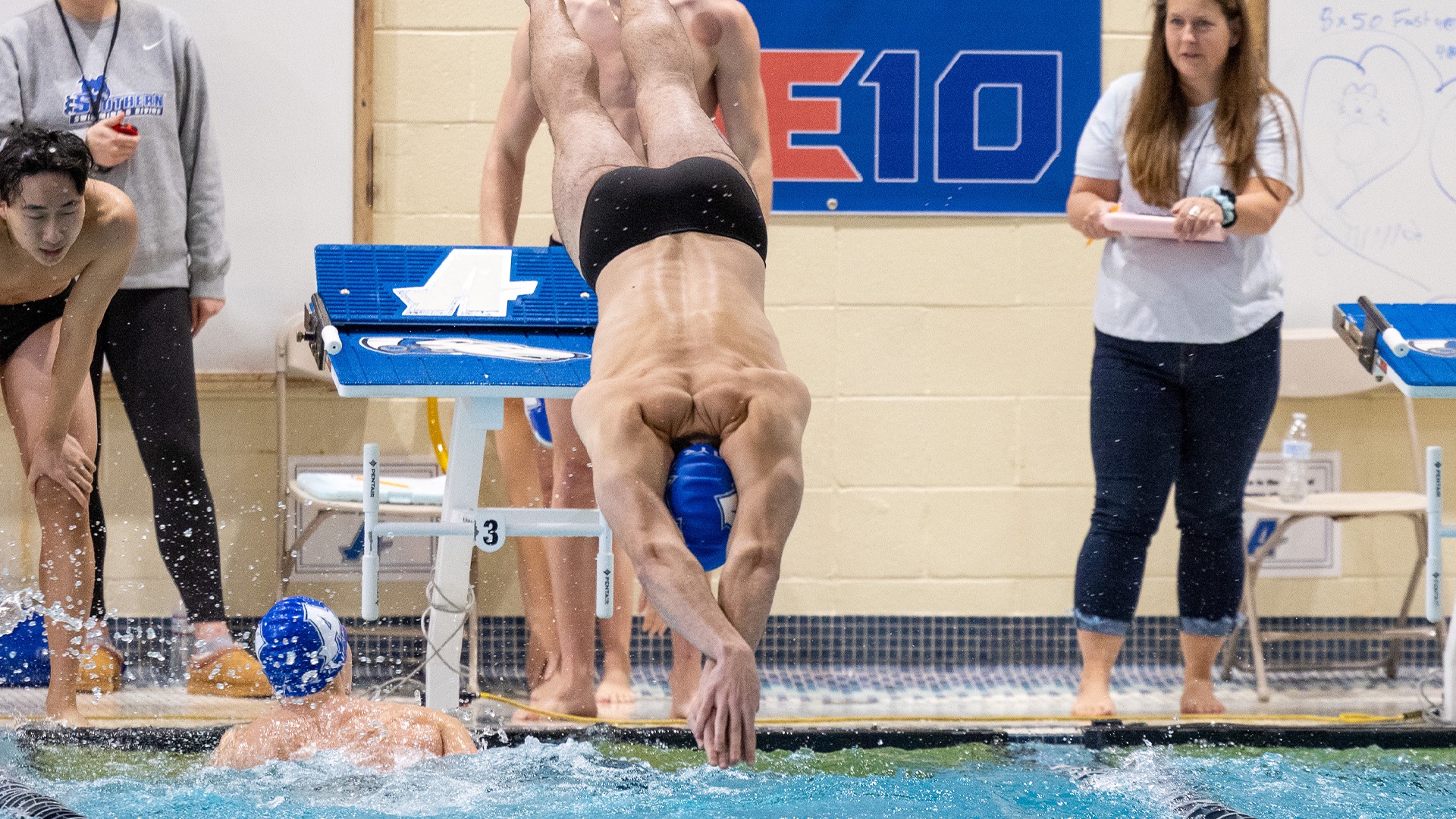 Swimming sits fifth and sixth after the first day of the NE10 ...