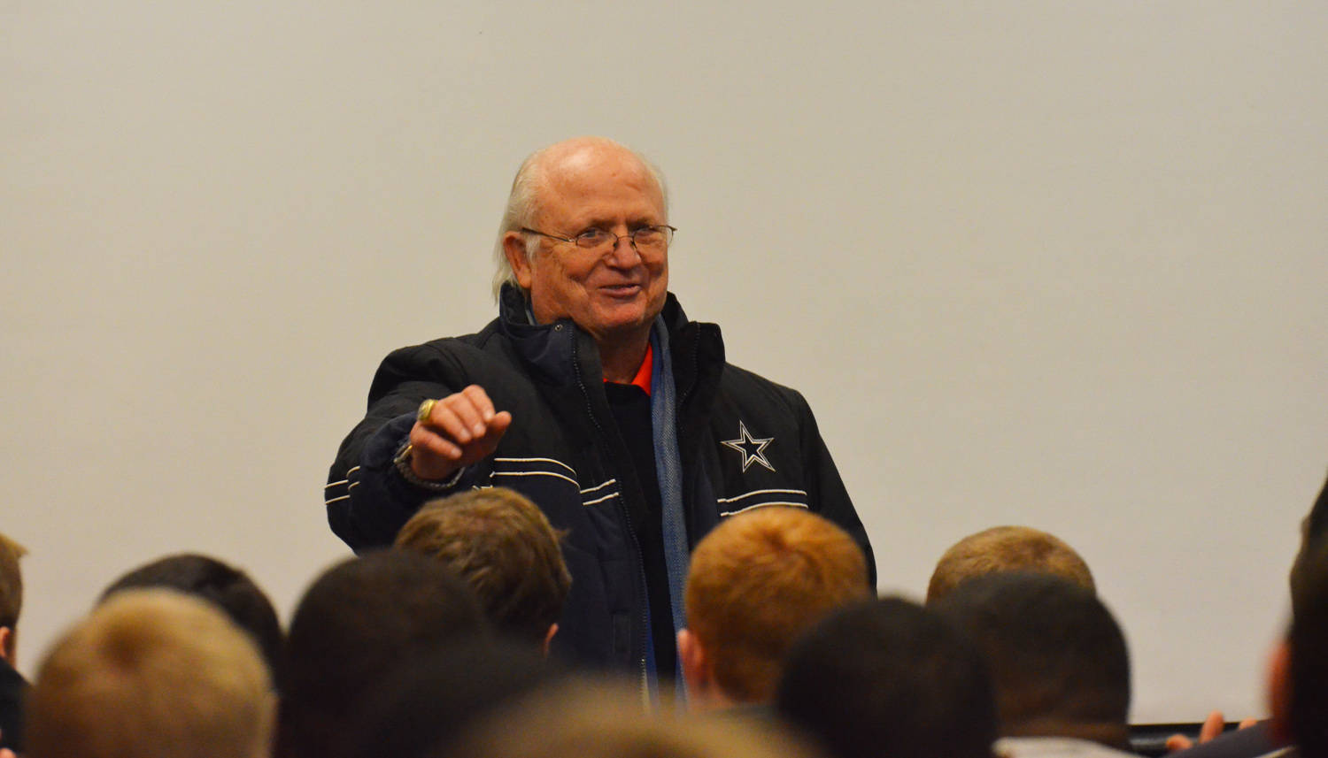ASU-Great Larry Lacewell Addresses Red Wolves Prior to Practice ...