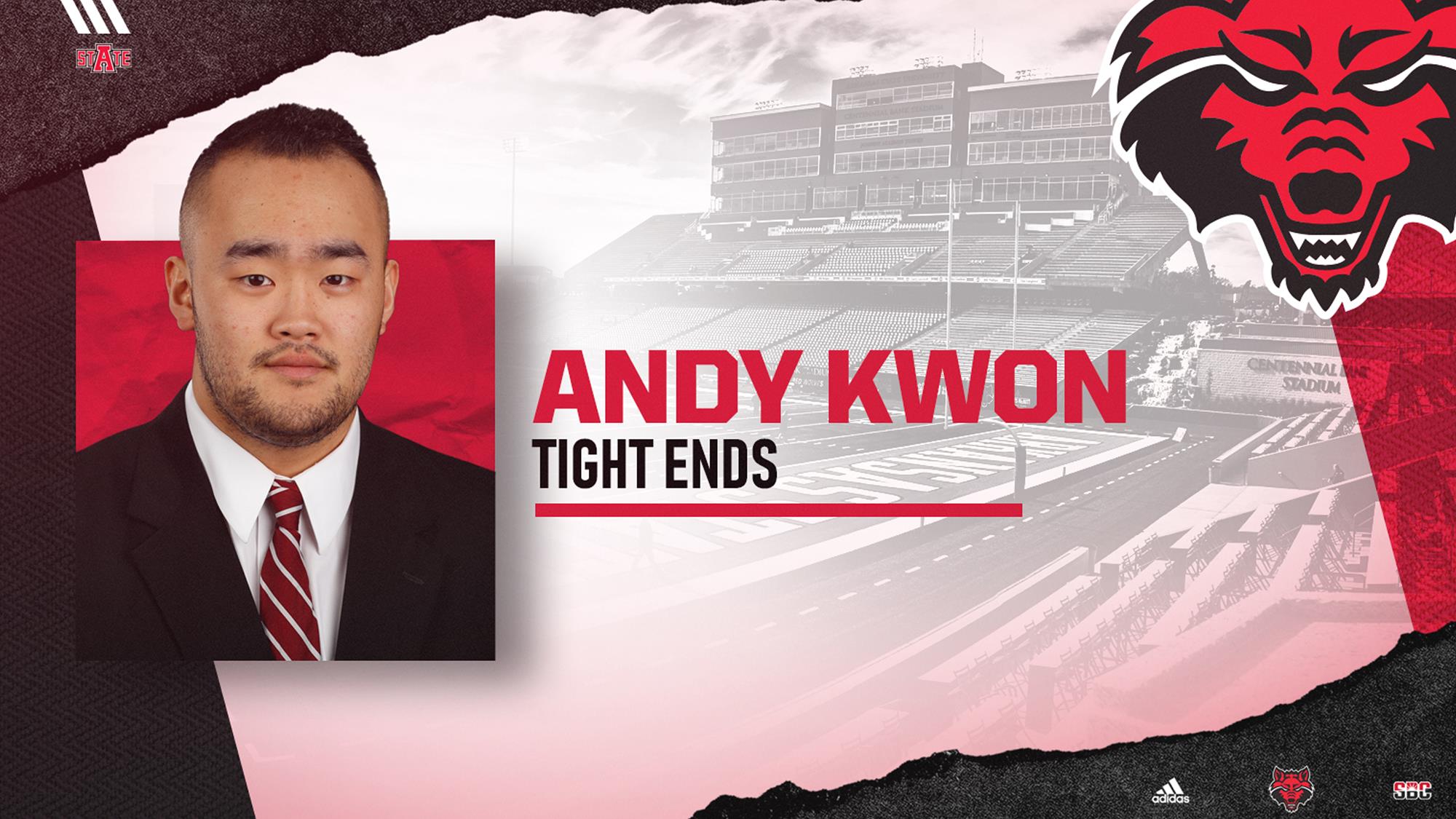 Kwon Named A-State Football Tight Ends Coach - Arkansas State University