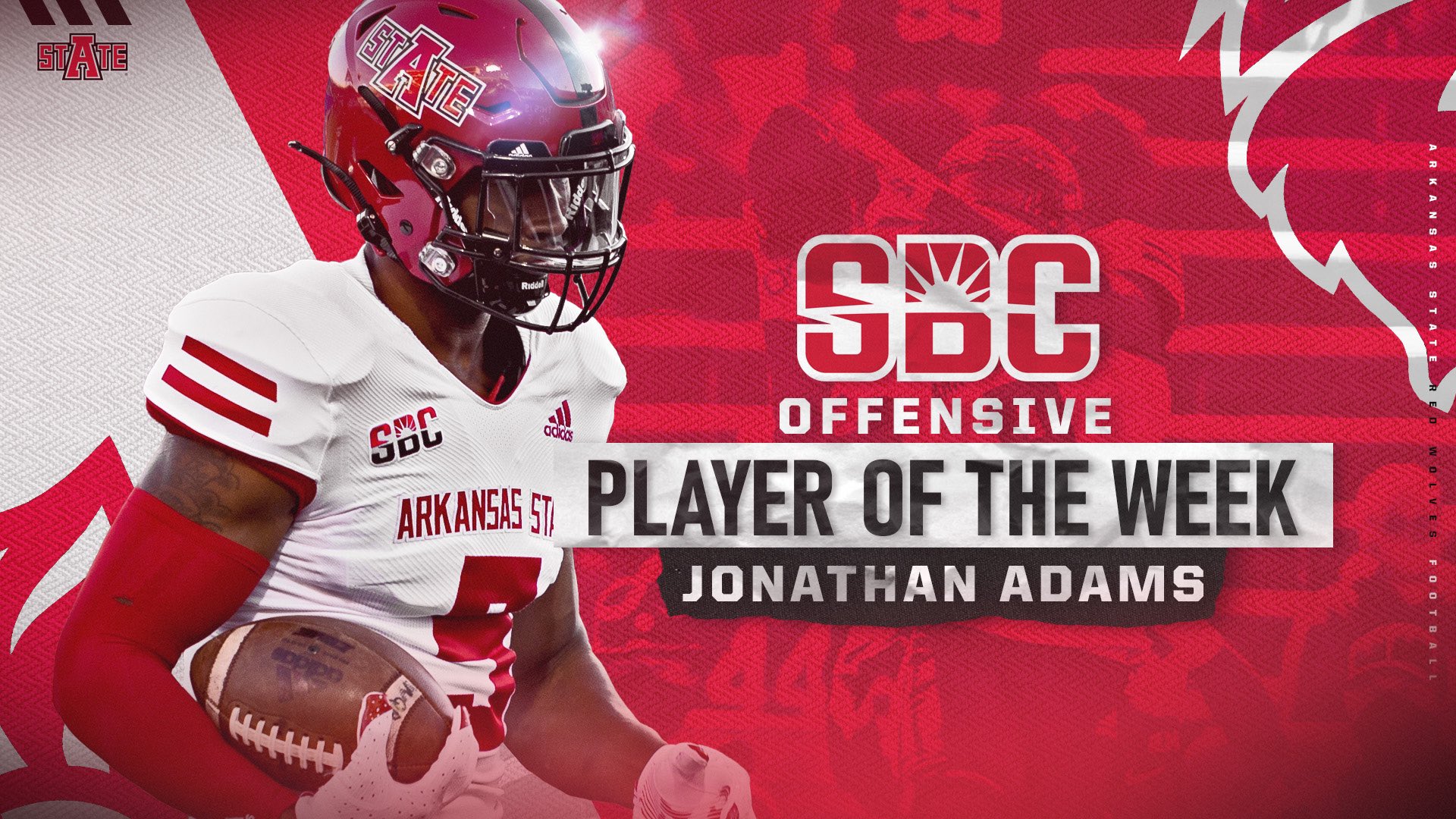 Jonathan Adams Jr. Tabbed Sun Belt Conference Offensive Player of the ...