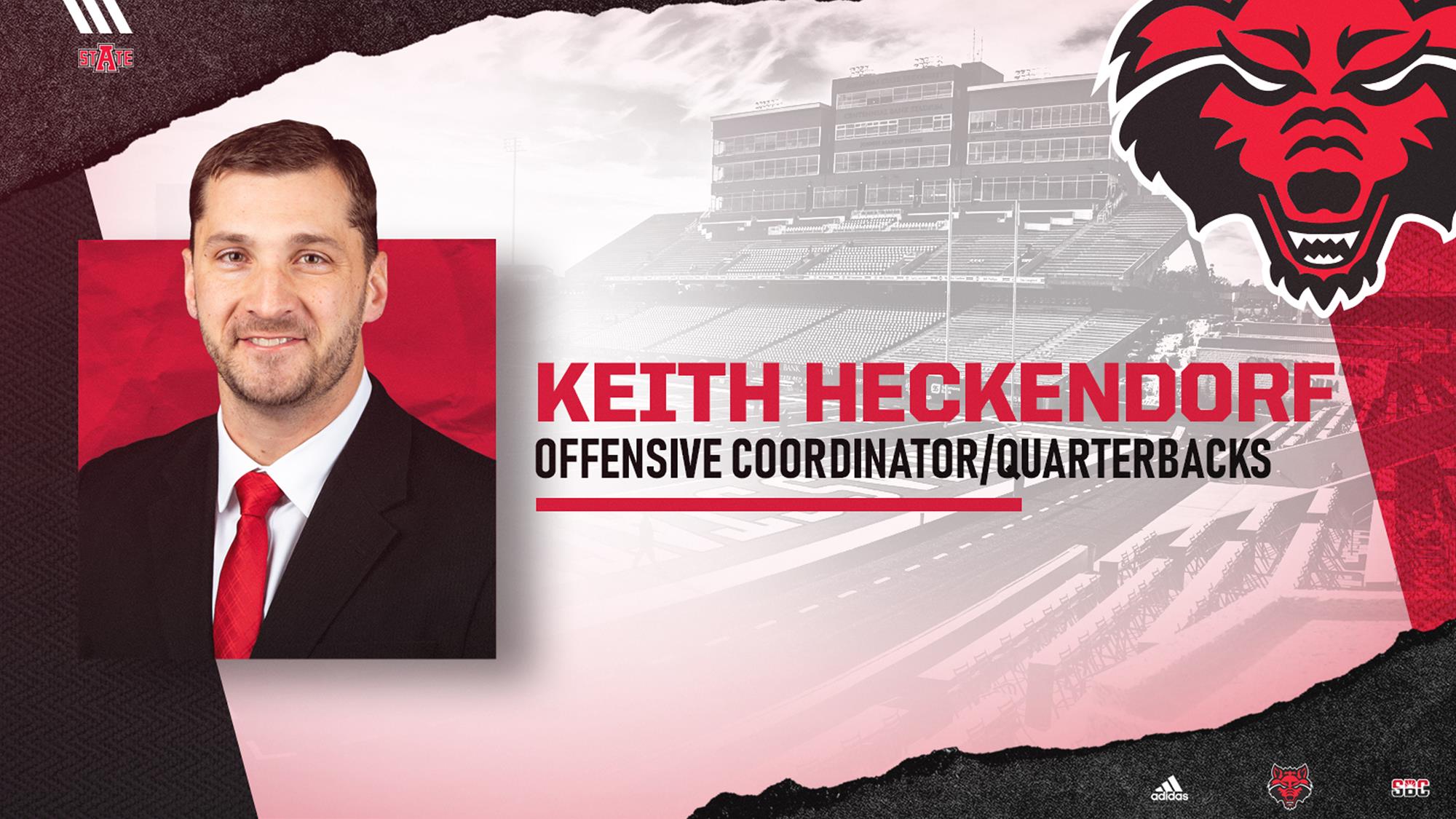 A-State Football Names Heckendorf Offensive Coordinator - Arkansas ...