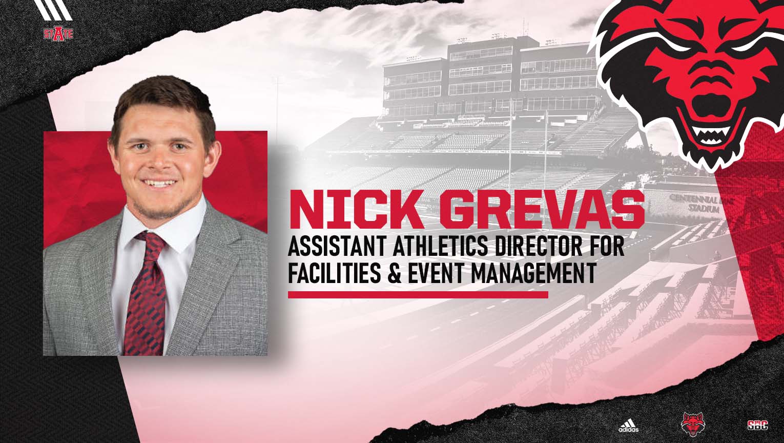 Grevas Named A-State Assistant AD for Facilities and Event Management ...