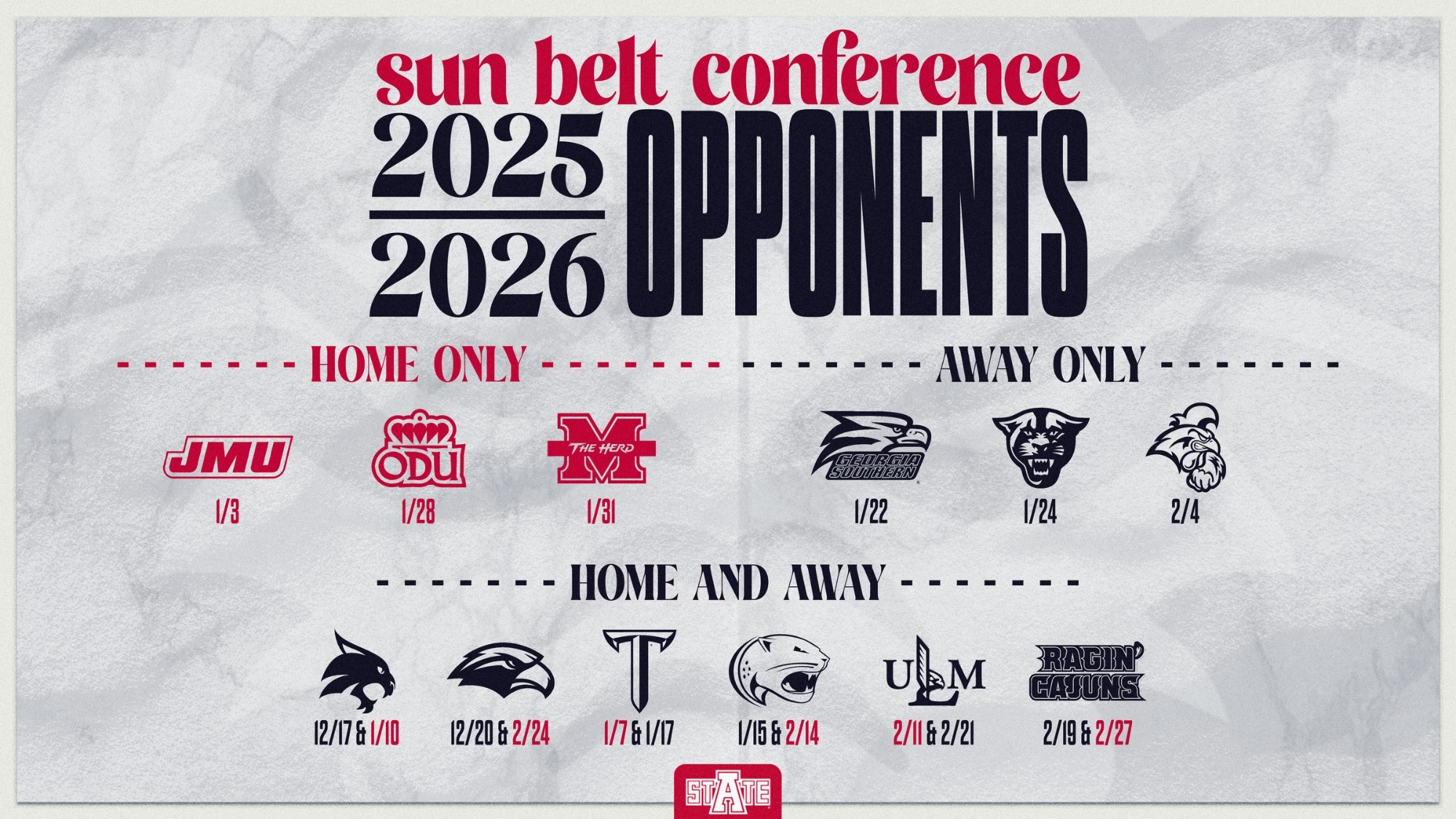 A-State Men’s Basketball Finalizes 2025-26 Non-Conference Schedule ...