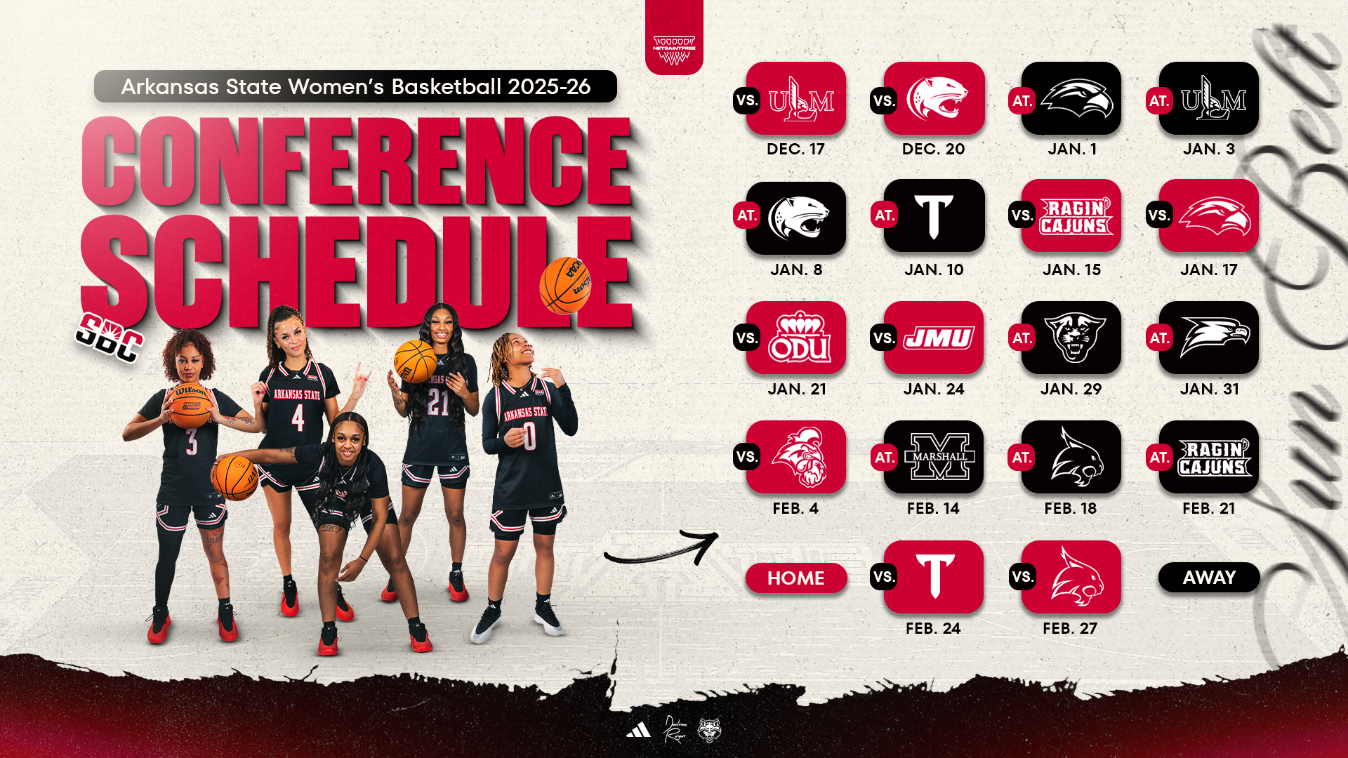 A-State Women's Basketball Announces 2025-26 Non-Conference Schedule ...