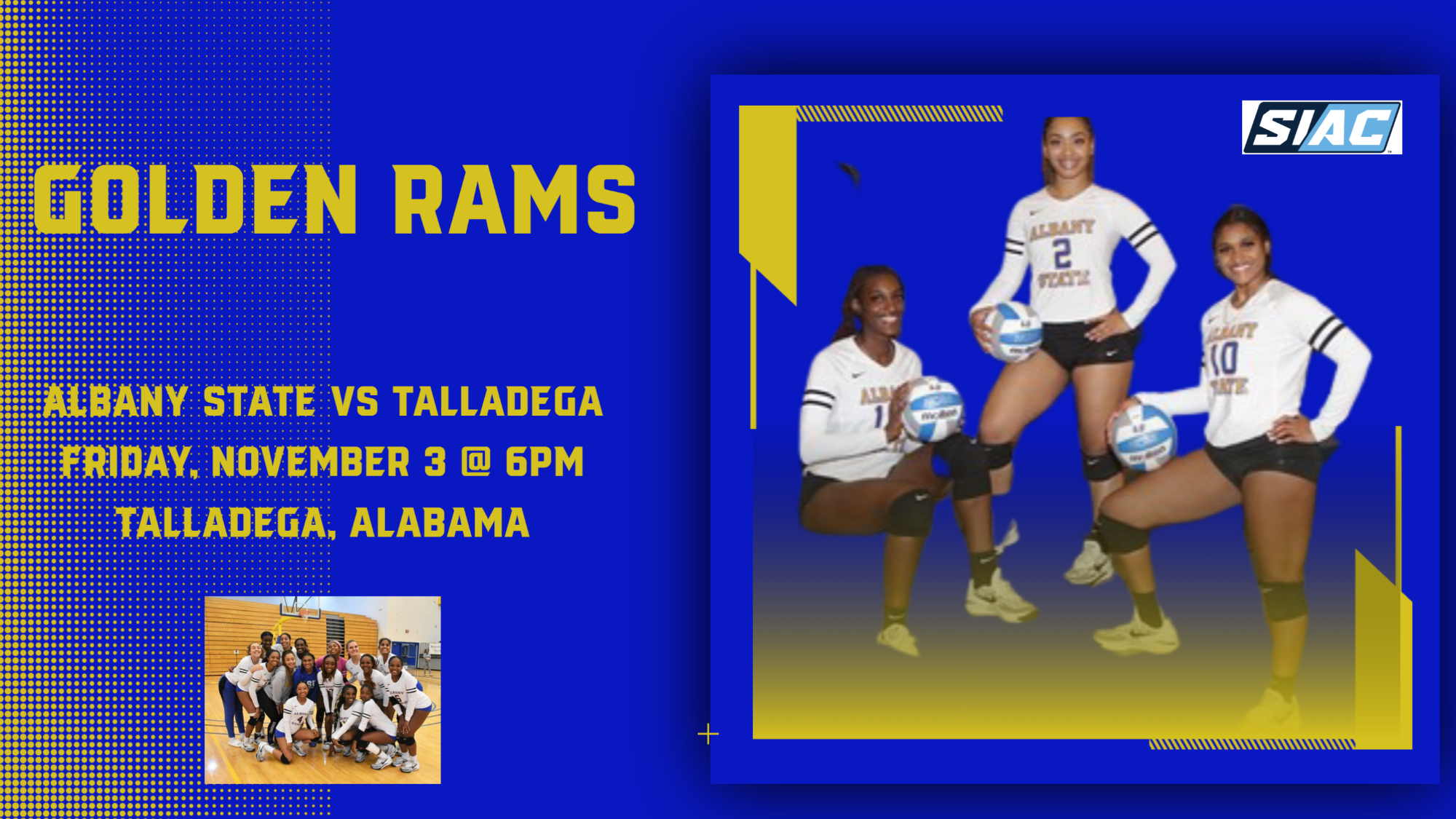 Back to Back Games for Golden Rams - Albany State University Athletics