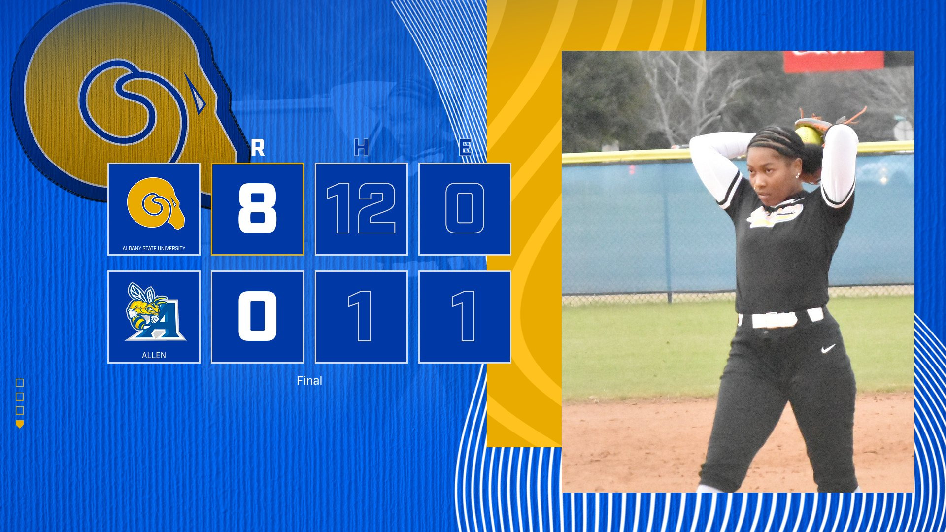 ASU Completes Dominant Softball Series Over Allen - Albany State ...